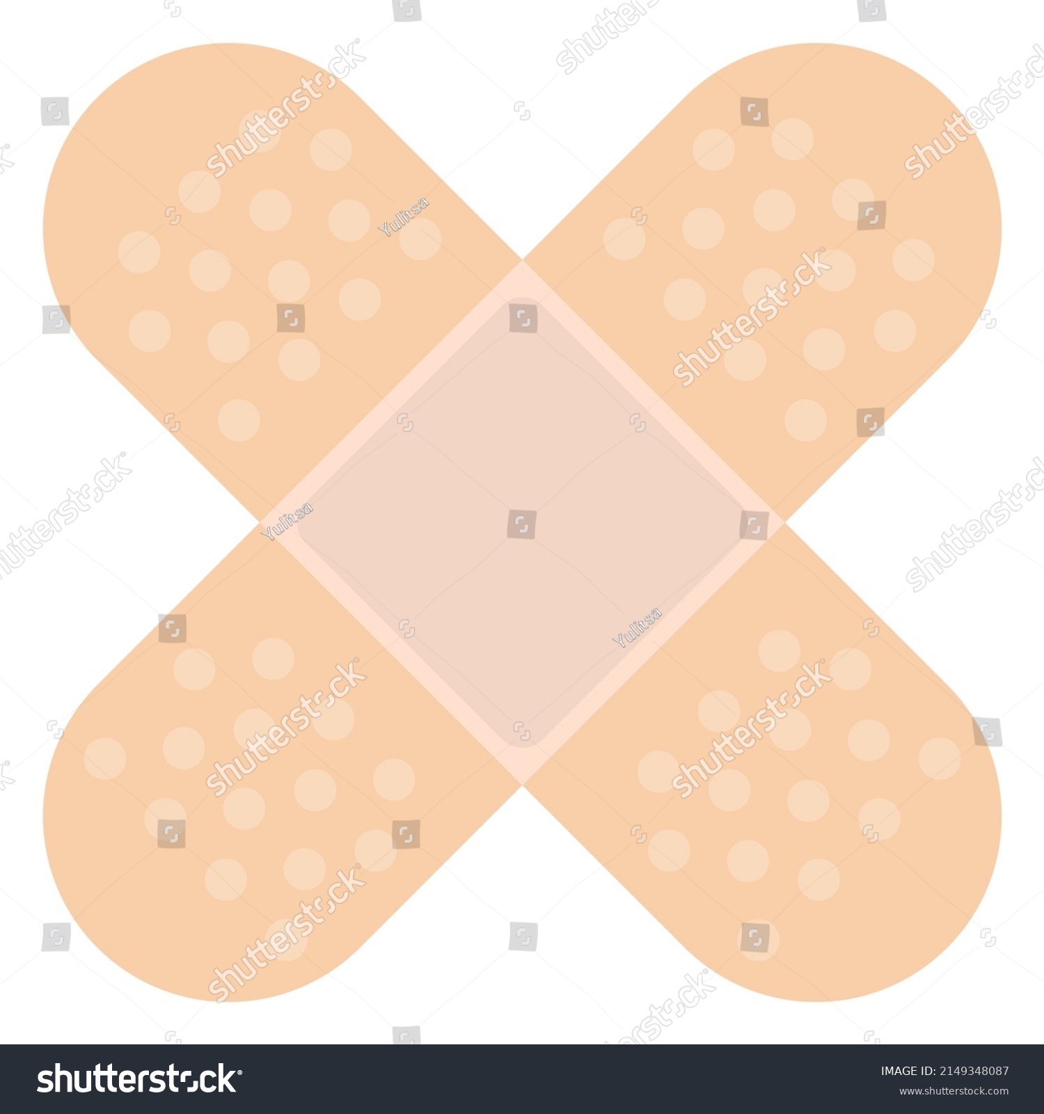 Medical Plaster Flat Vector Illustration Stock Vector (Royalty Free ...