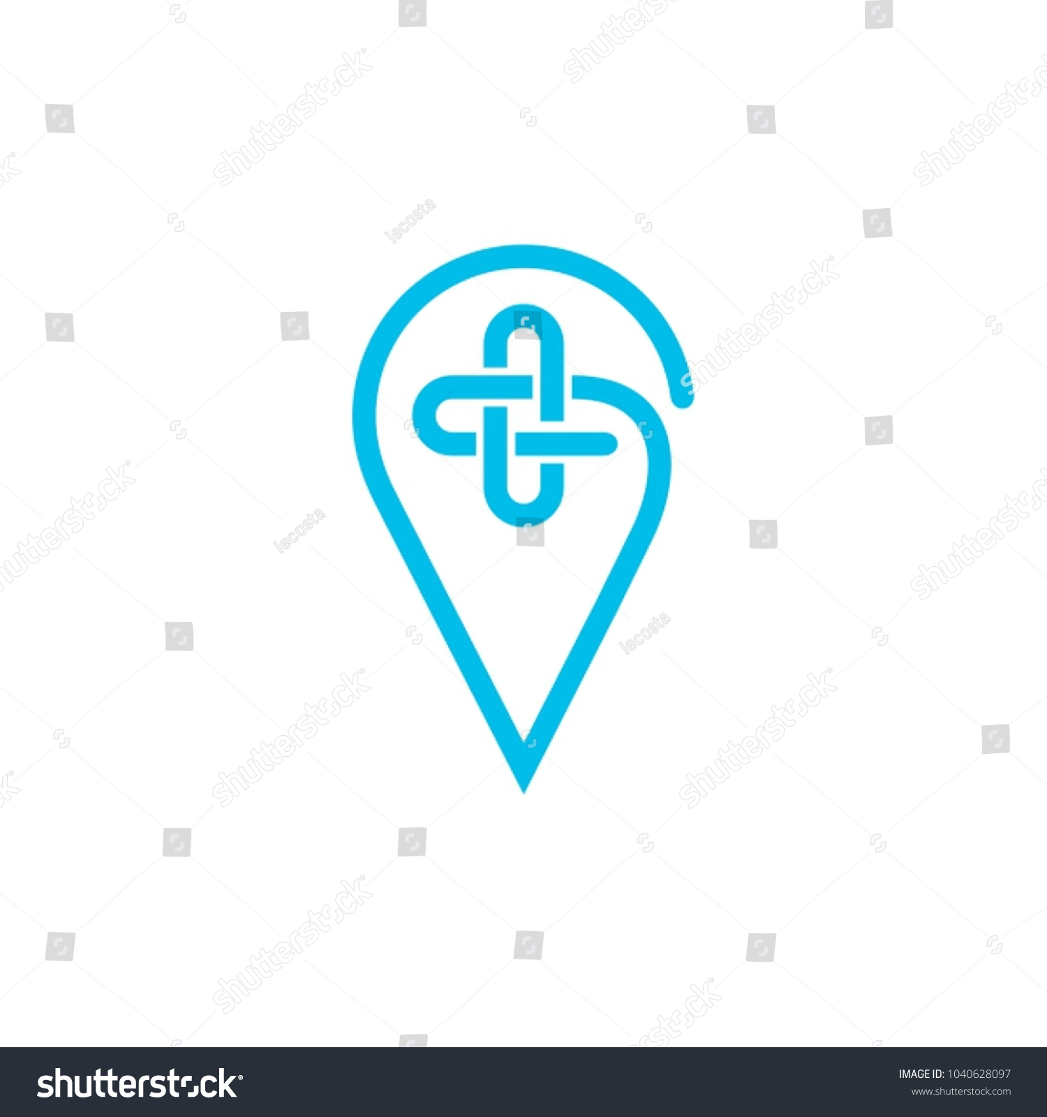 Medical Point Logo Stock Vector (Royalty Free) 1040628097 | Shutterstock
