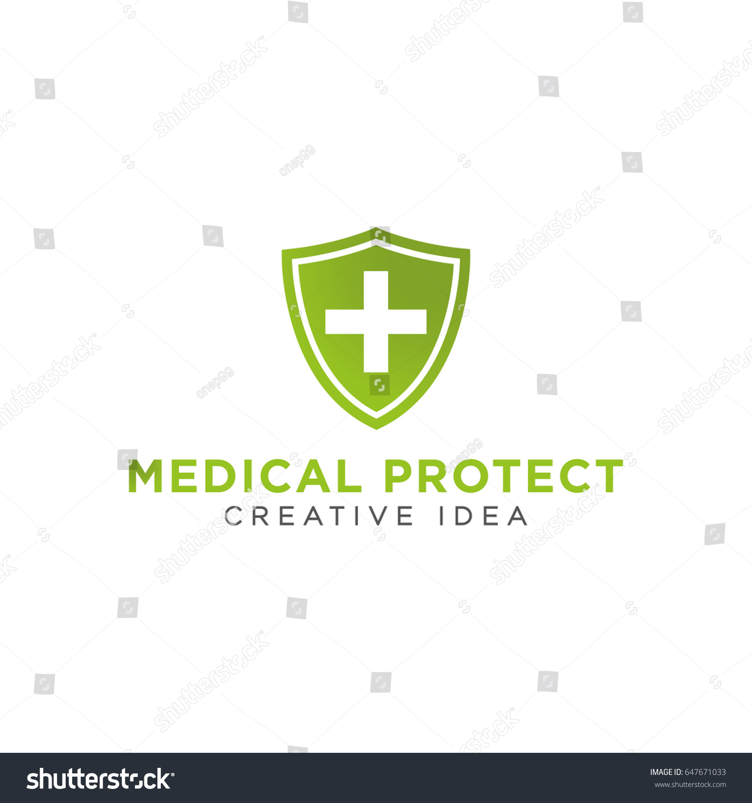 Medical Protect Logo Stock Vector (Royalty Free) 647671033 | Shutterstock