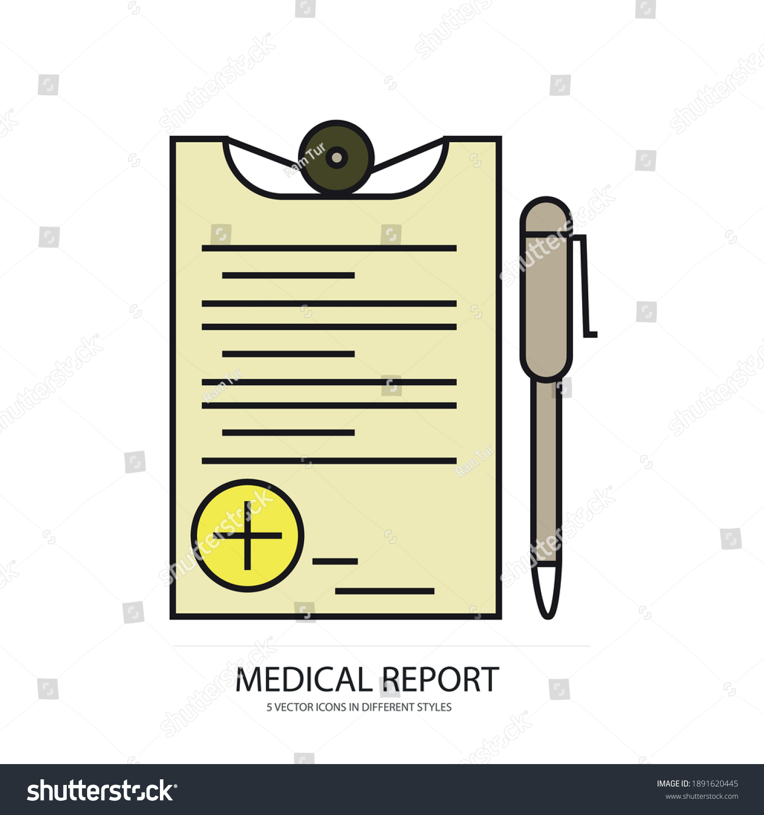 Medical Report Vector Type Icon: Vector có sẵn (miễn phí bản quyền ...