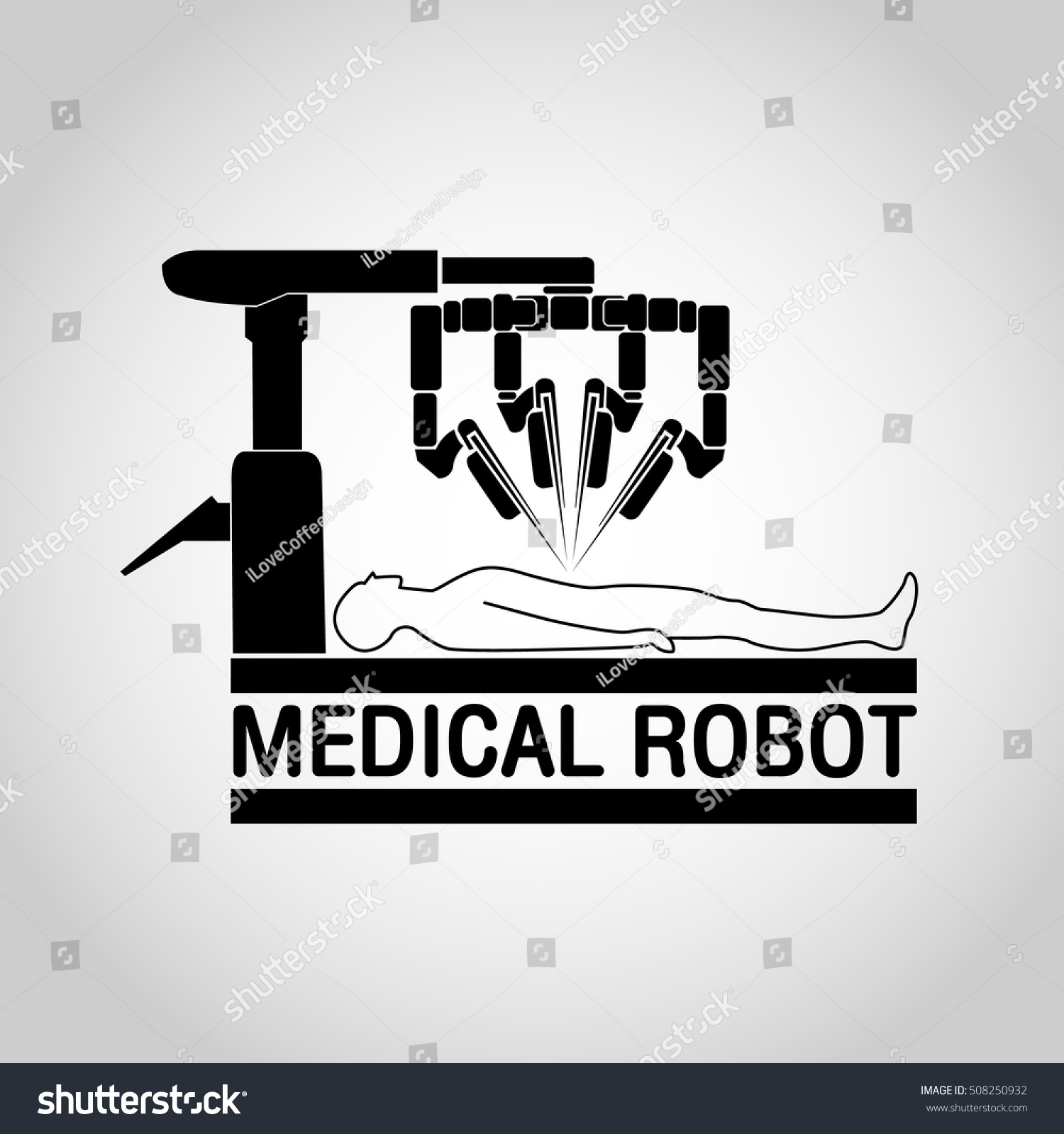 Medical Robot Icon Vector Stock Vector (Royalty Free) 508250932