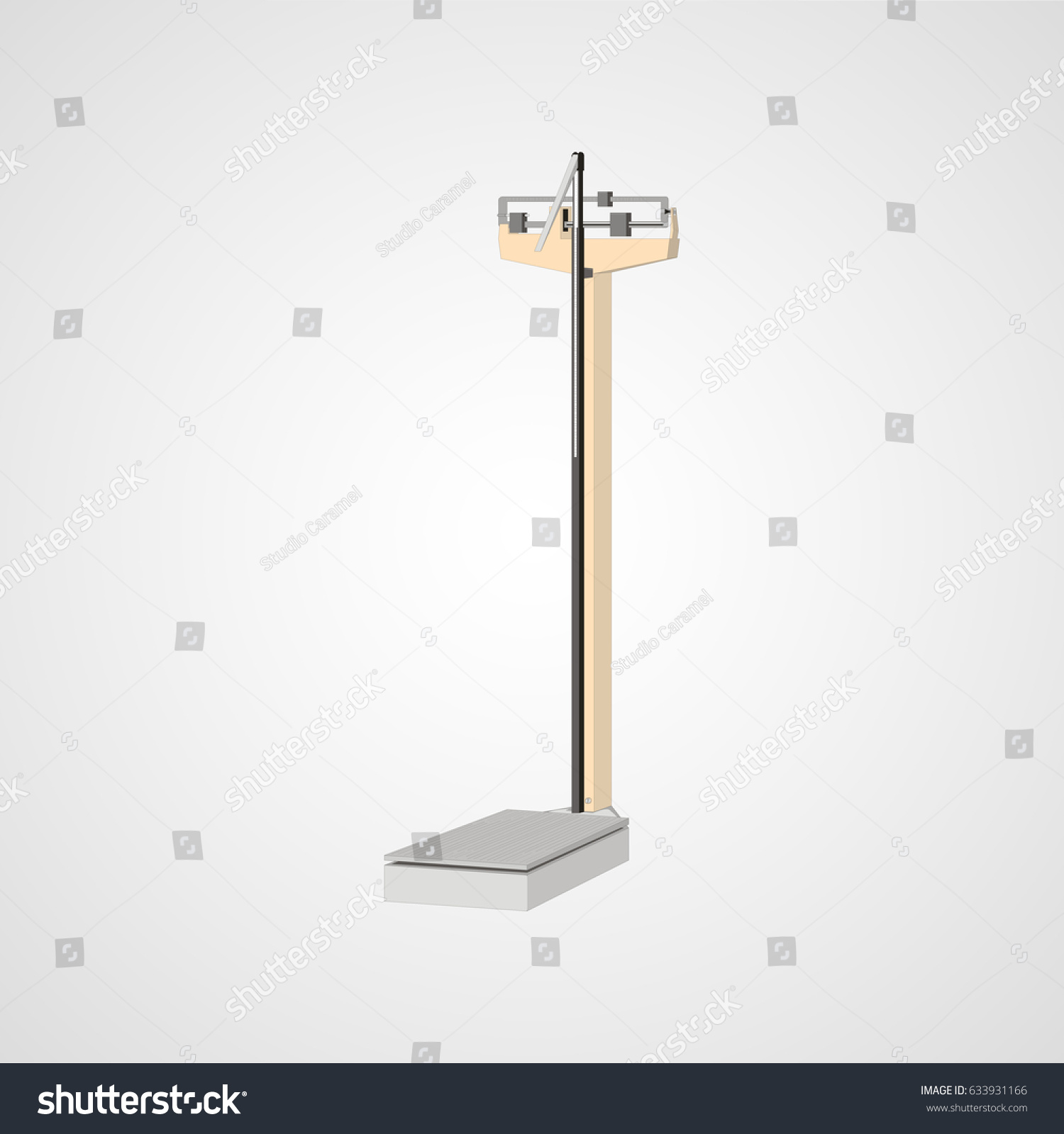 Medical Scale Vector Icon Stock Vector (Royalty Free) 633931166 ...