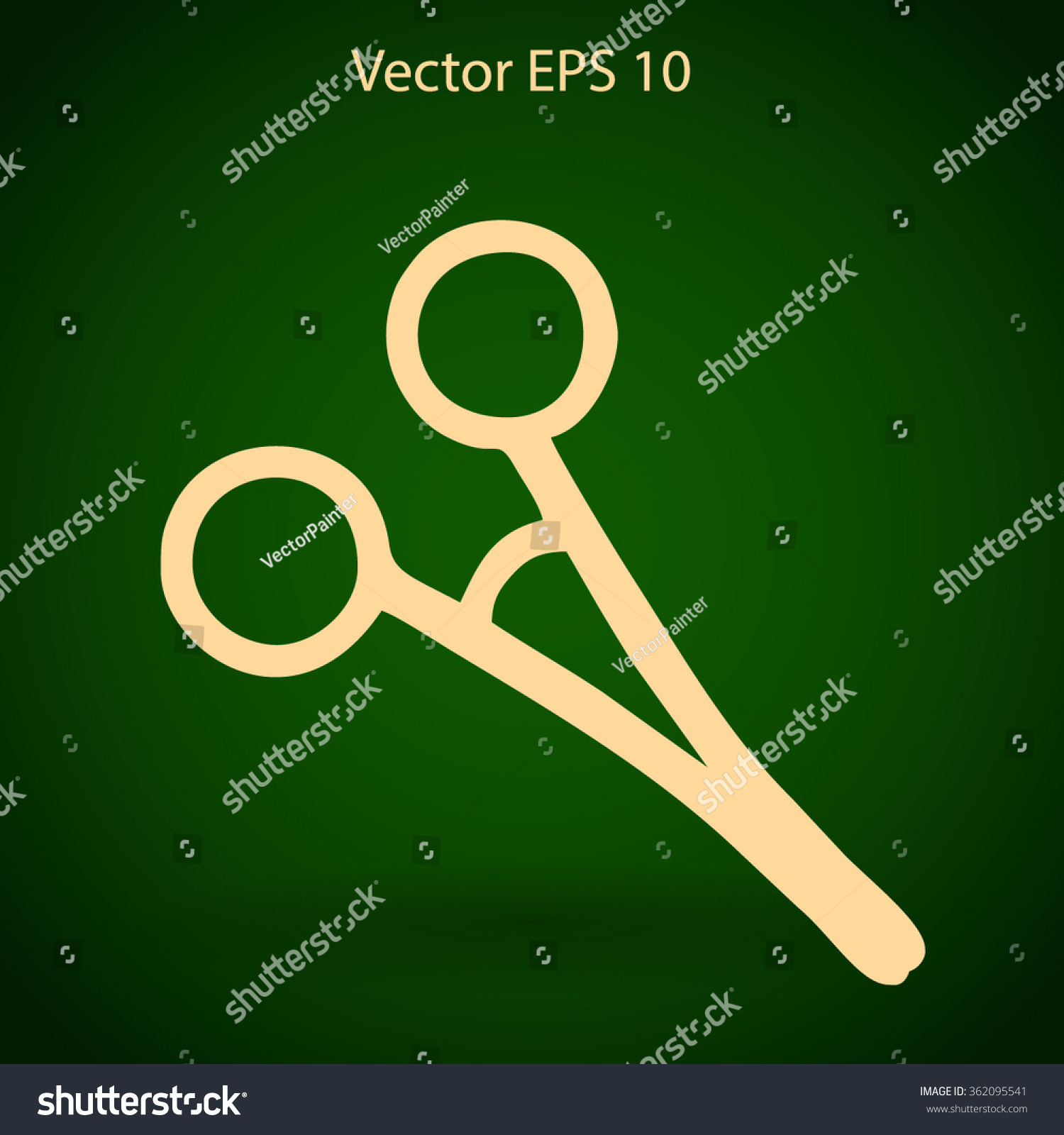 Medical Scissors Vector Illustration Stock Vector (Royalty Free ...