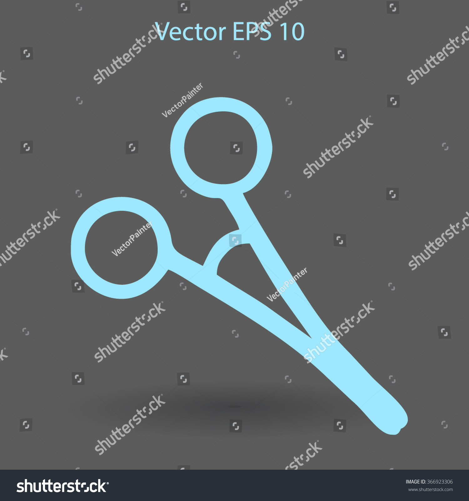 Medical Scissors Vector Illustration Stock Vector (Royalty Free ...