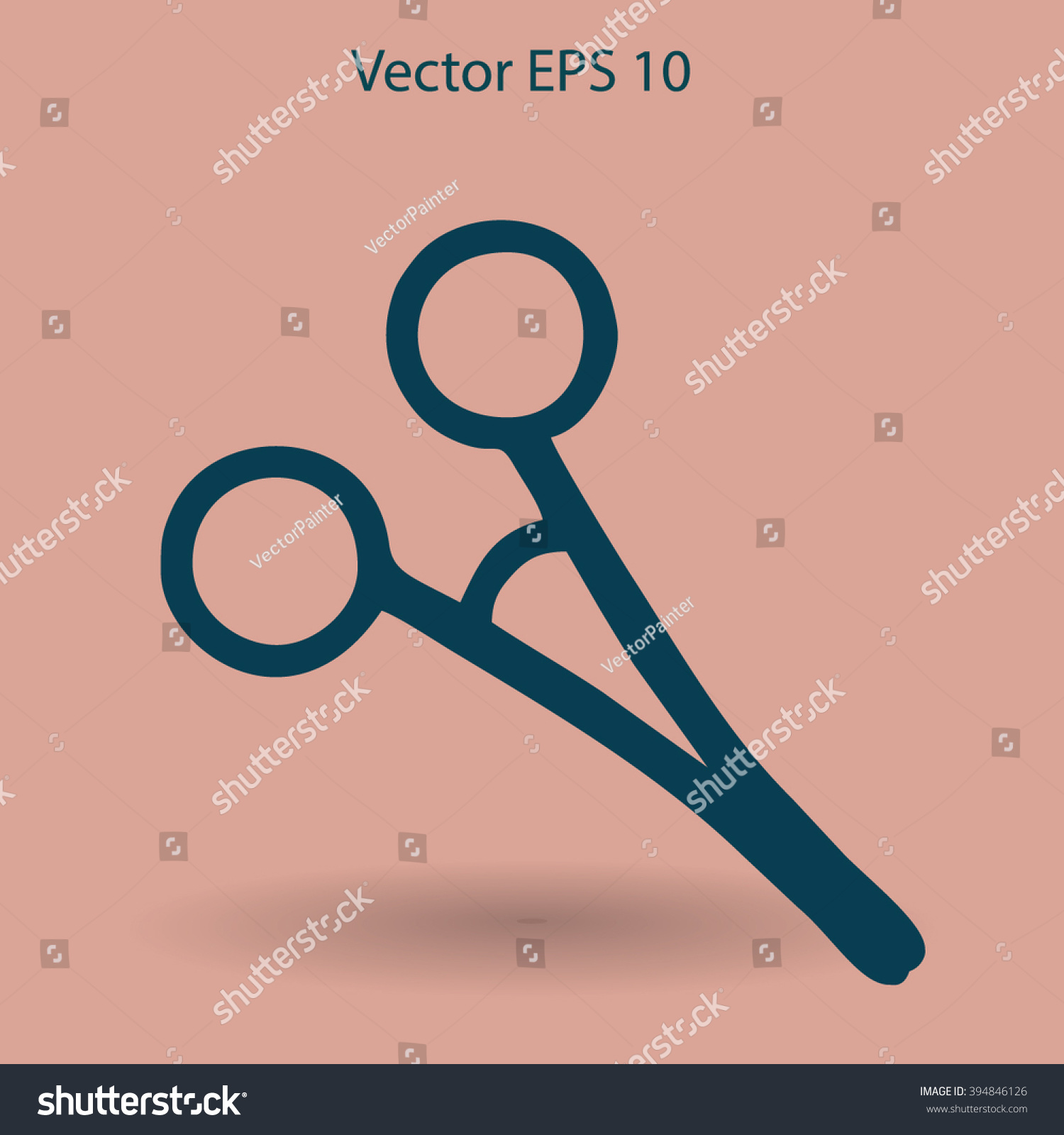 Medical Scissors Vector Illustration Stock Vector (Royalty Free ...