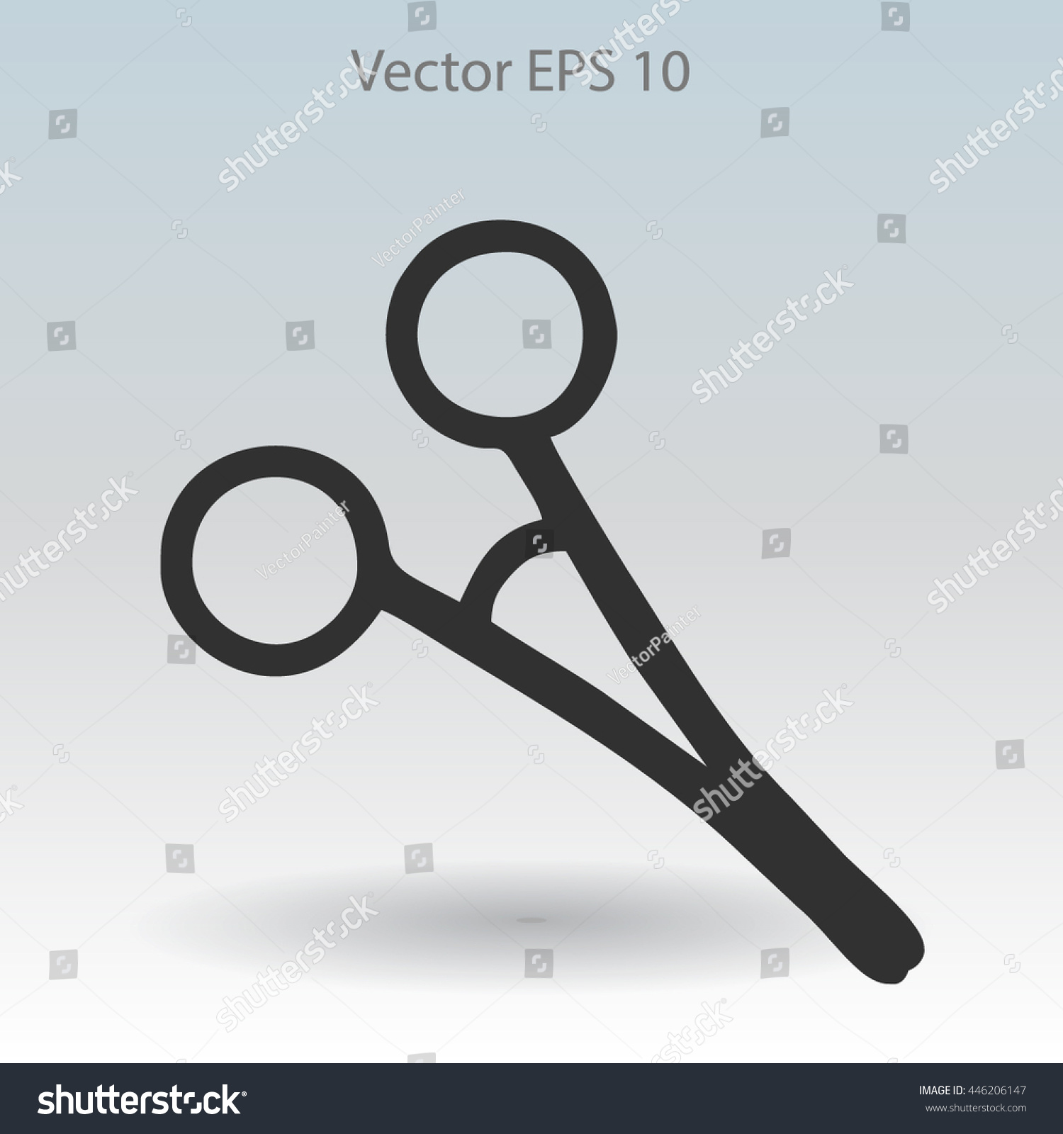 Medical Scissors Vector Illustration Stock Vector (Royalty Free ...