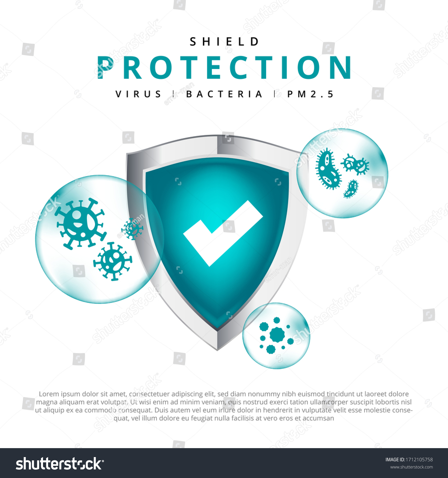 Medical Shield Protection Logo Isolate Vector Stock Vector (Royalty ...