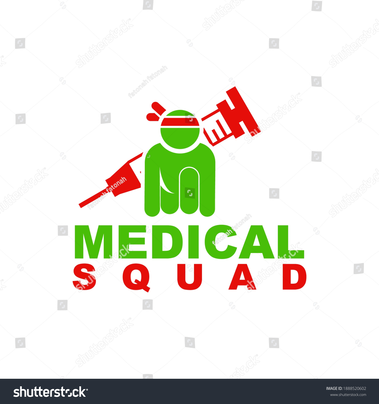 Medical Squad Logo Design Vector Stock Vector (Royalty Free) 1888520602