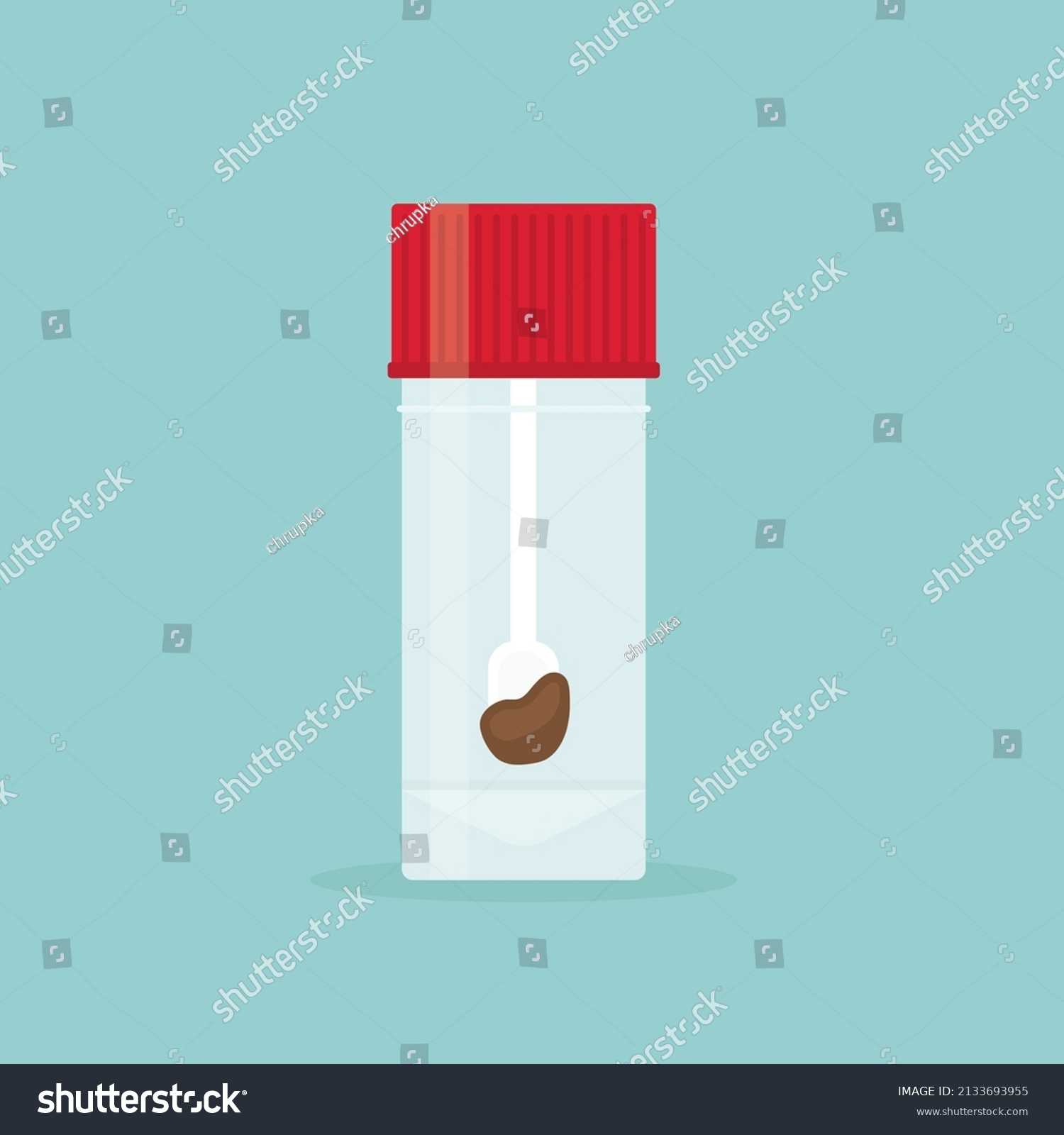 Medical Stool Sample Vector Illustration Stock Vector (Royalty Free ...