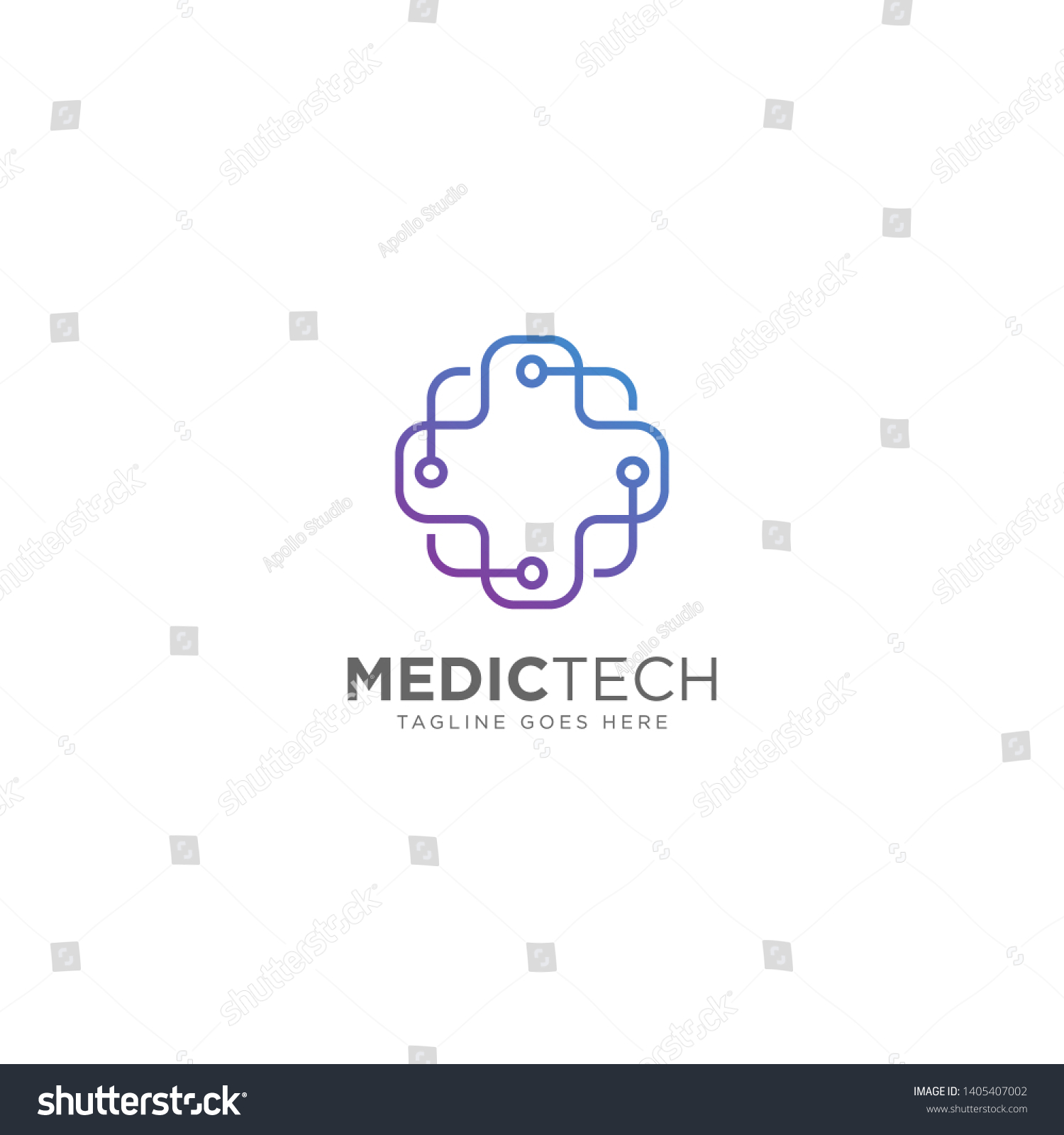 Medical Technology Logo Design Vector Stock Vector (Royalty Free ...