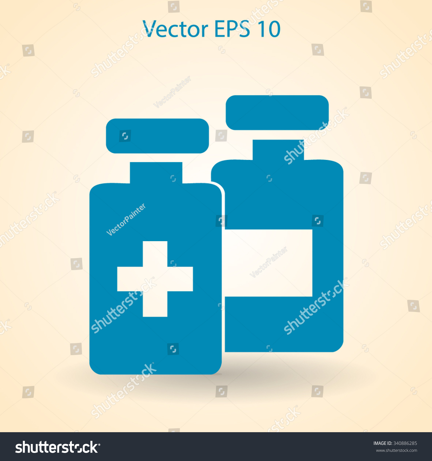 Medicine Bottle Vector Illustration Stock Vector (Royalty Free ...