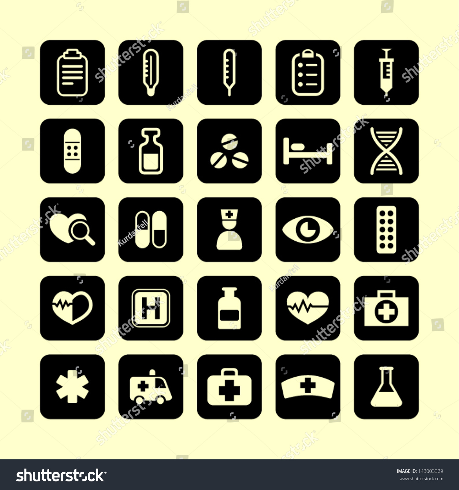 Medicine Icons Stockvector 143003329 - Shutterstock