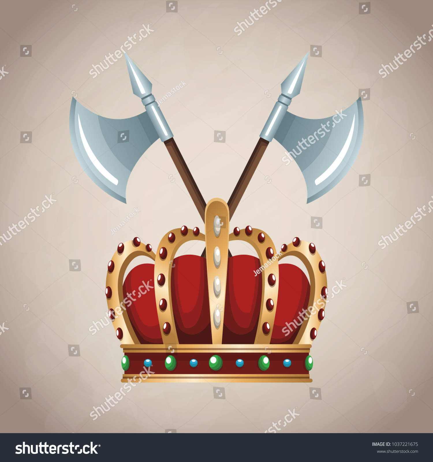 Medieval Army Emblem Stock Vector (Royalty Free) 1037221675 | Shutterstock