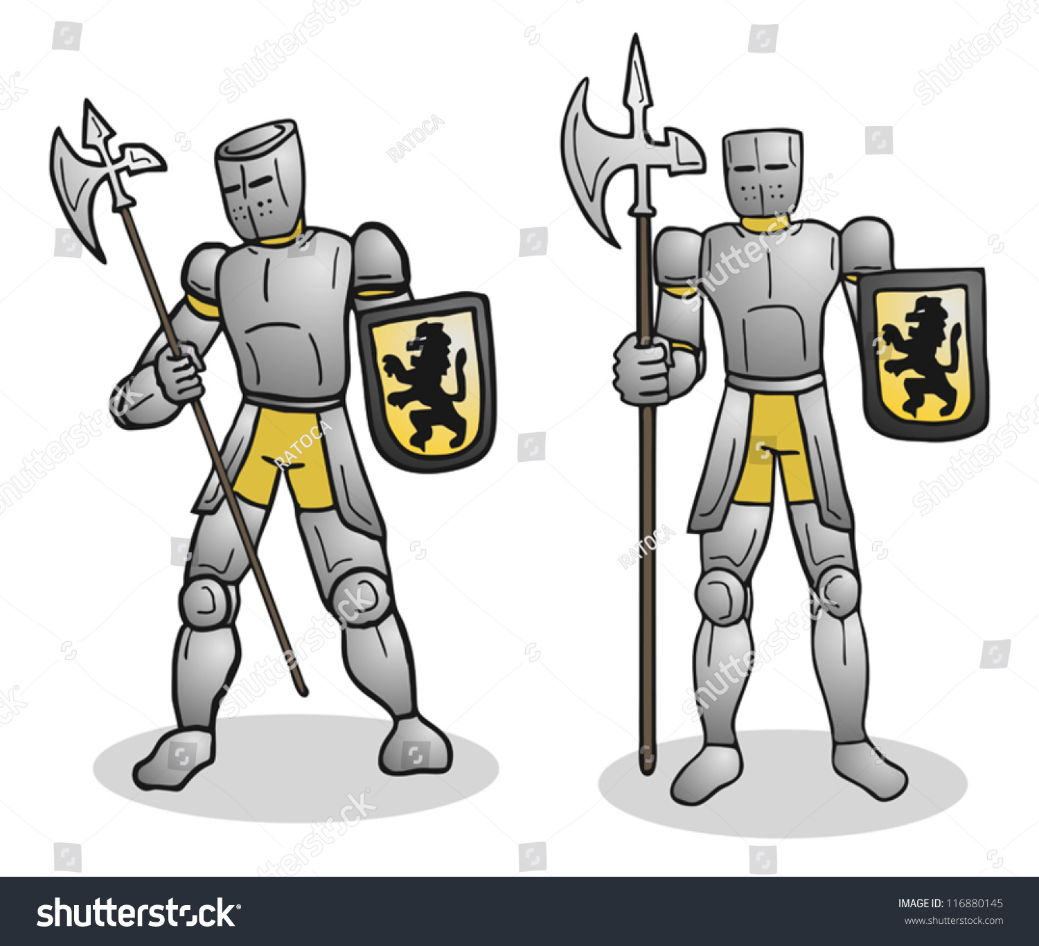 Medieval Army Men Stock Vector (Royalty Free) 116880145