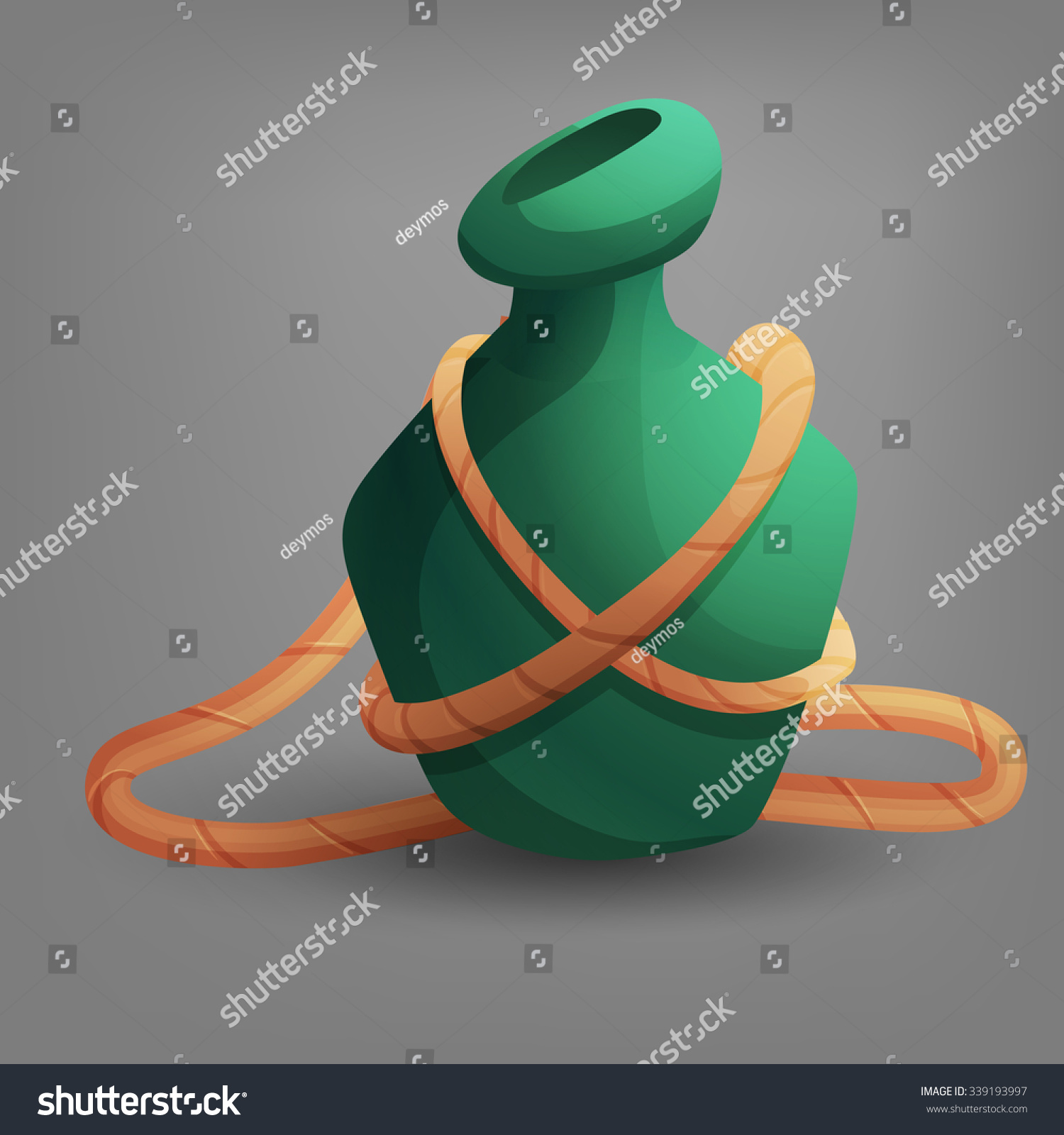 Medieval Flask Vector Illustration Stock Vector (Royalty Free) 339193997