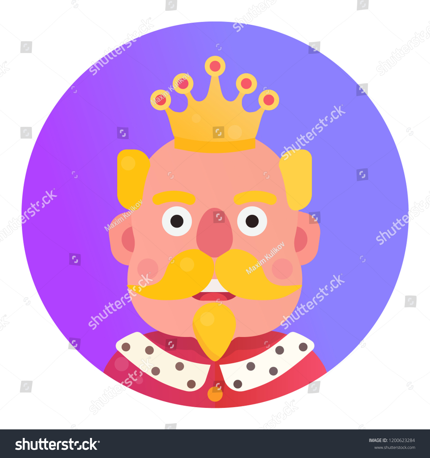 Medieval King Icon: เวกเตอร์สต็อก (ปลอดค่าลิขสิทธิ์) 1200623284 ...