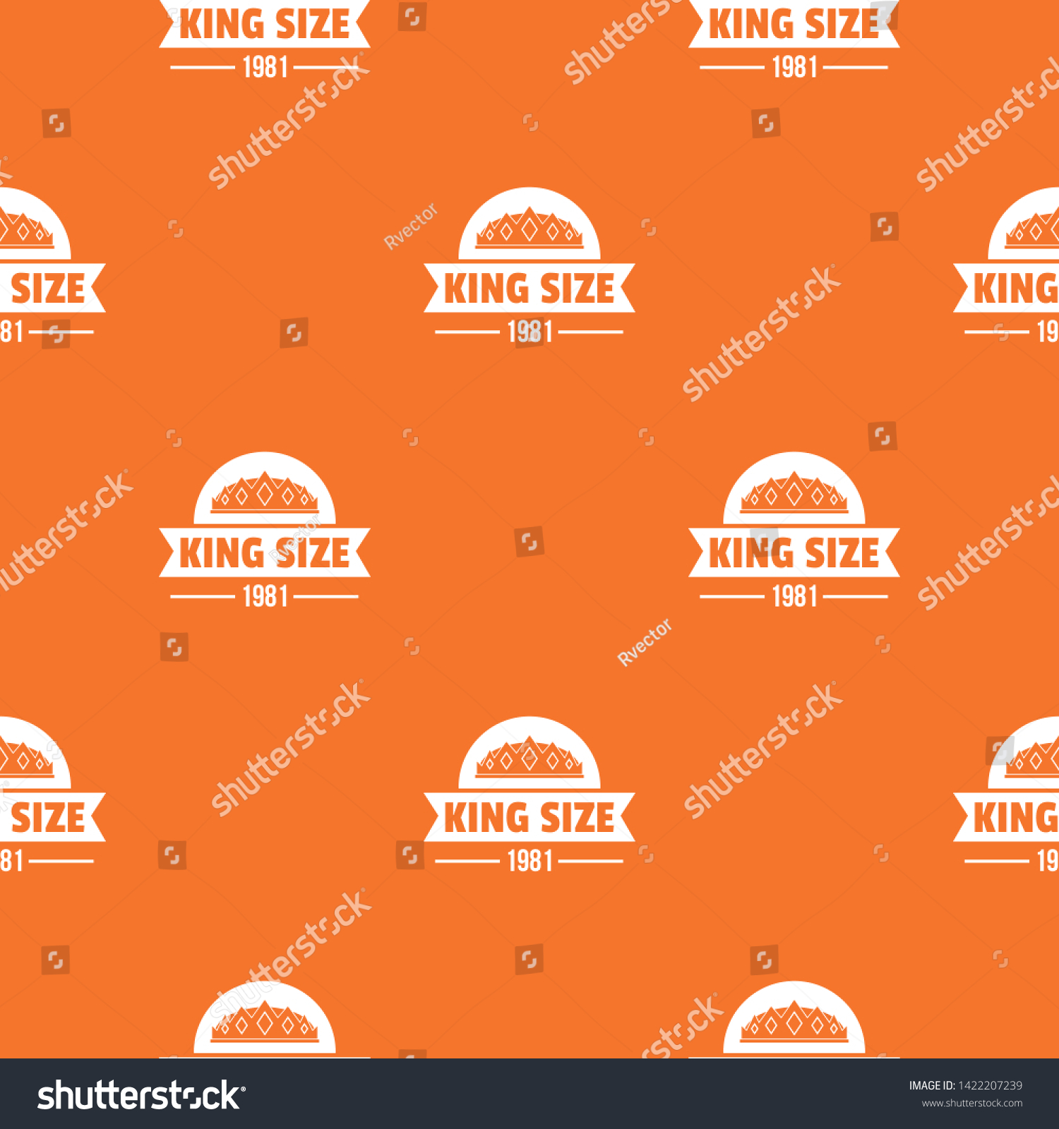 Medieval King Pattern Vector Orange Any: vector de stock (libre de ...