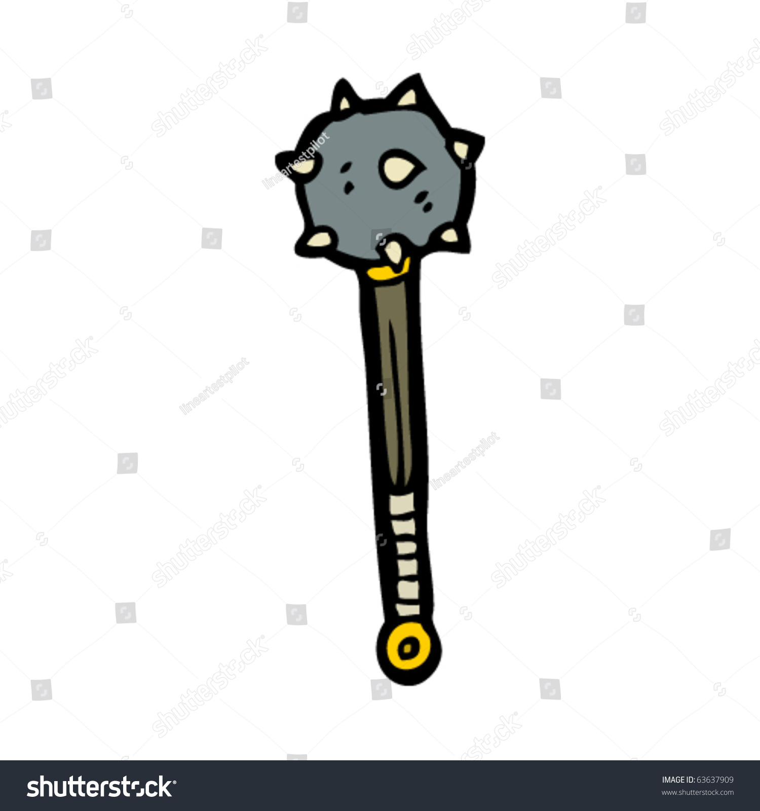 Medieval Mace Cartoon Stock Vector (Royalty Free) 63637909 | Shutterstock