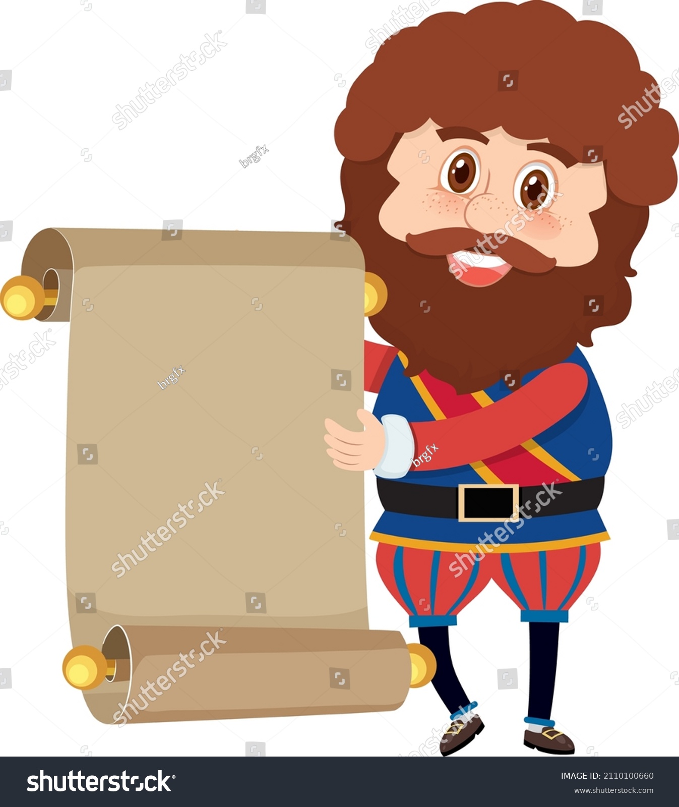 Medieval Paper Roll Template Illustration Stock Vector (Royalty Free ...