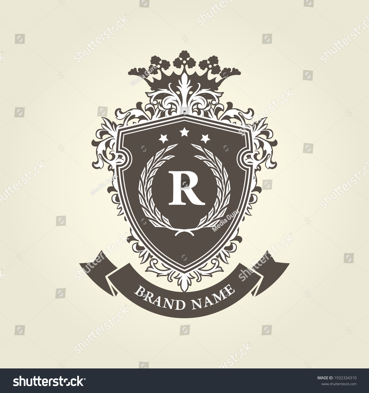 Medieval Royal Coat Arms Shield Crown Stock Vector (Royalty Free ... Medieval Royal Coat Arms Shield Crown Stock Vector (Royalty Free ...