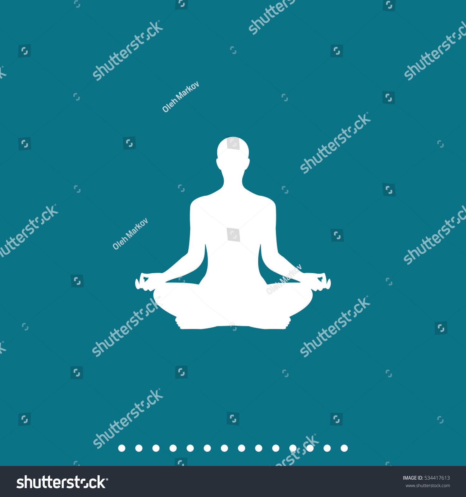 Meditation Icon Stock Vector 534417613 - Shutterstock