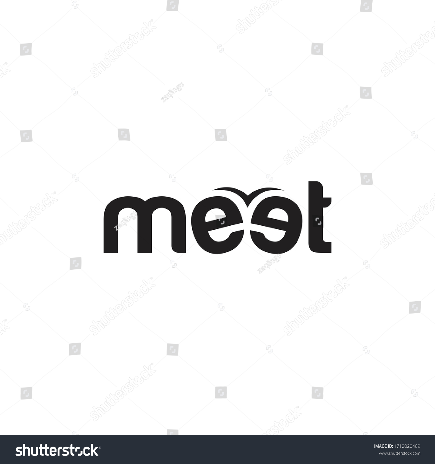 Meet Logo Vector Templates Stock Vector (Royalty Free) 1712020489 ...