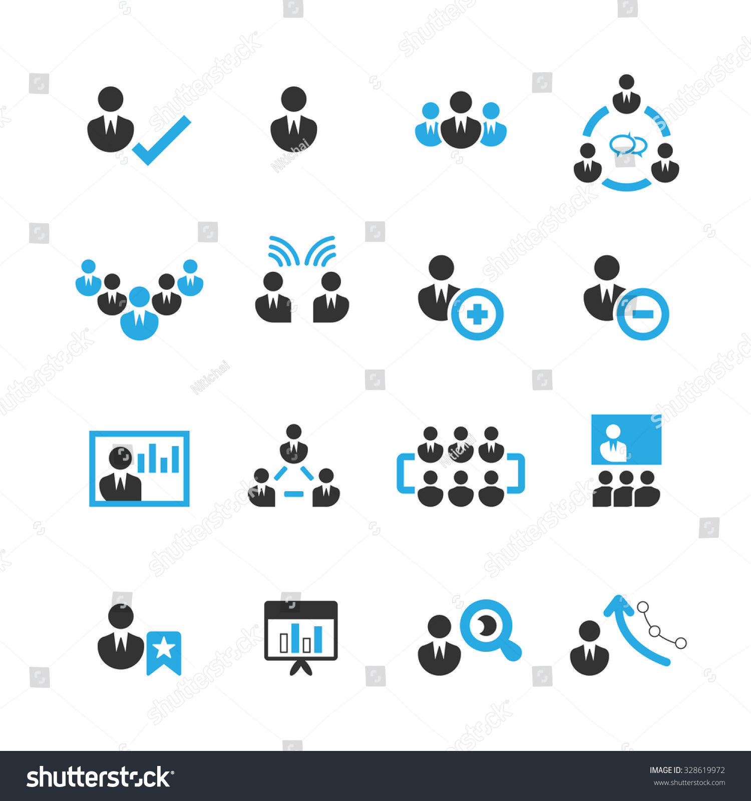 Meeting Iconsvector Stock Vector 328619972 - Shutterstock