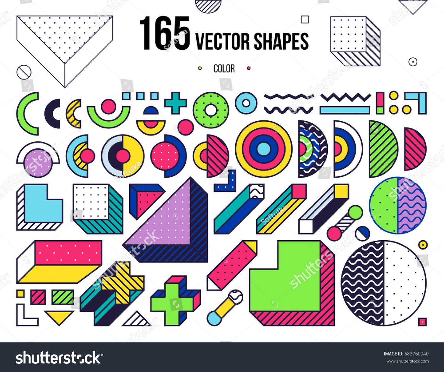 Mega Collection Design Elements Template Your Stock Vector (Royalty ...
