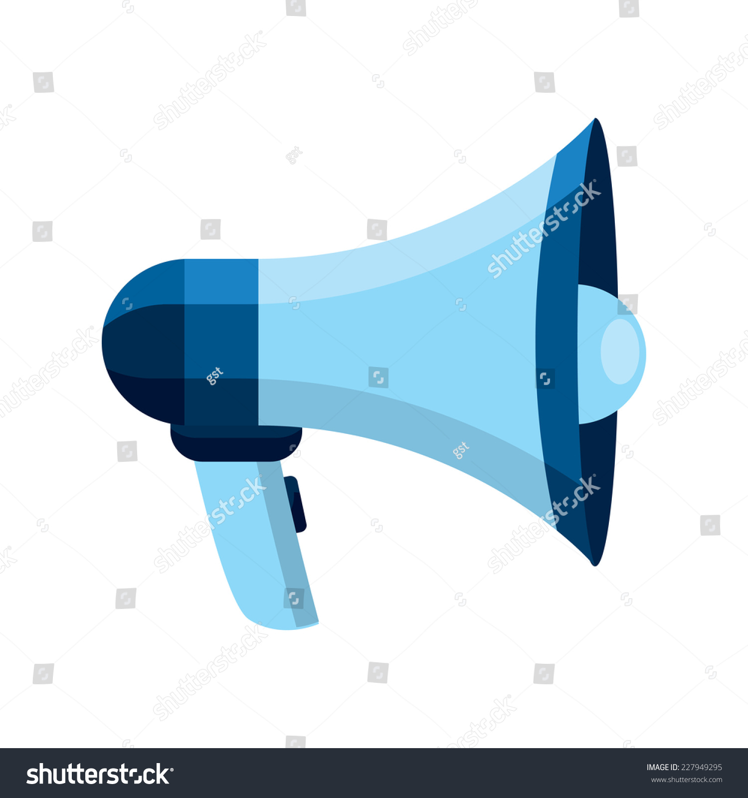 Megaphone Graphic Design Vector Illustration Stock Vector (Royalty Free ...
