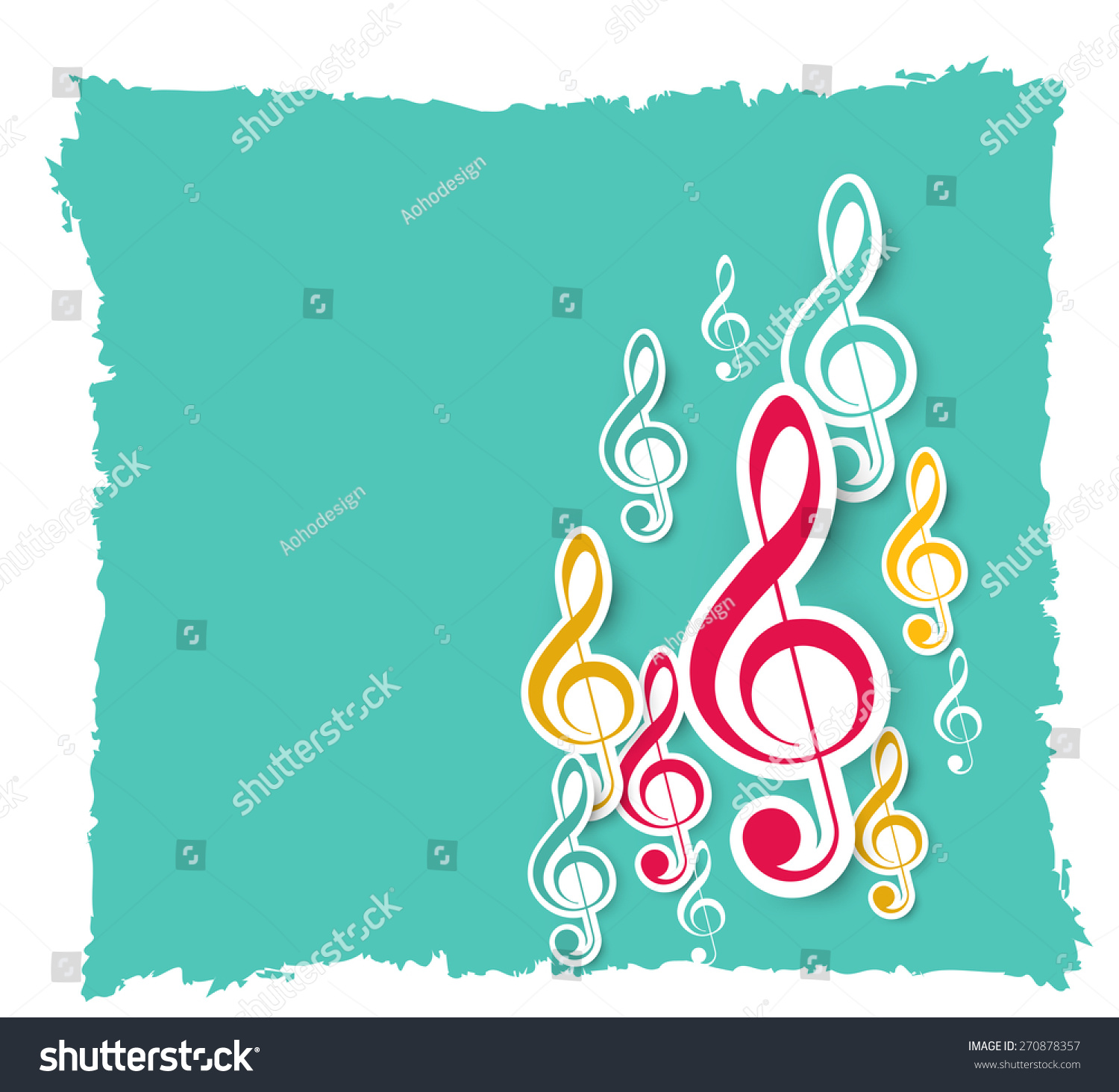 Melody Background Vector Illustration Stock Vector (Royalty Free ...