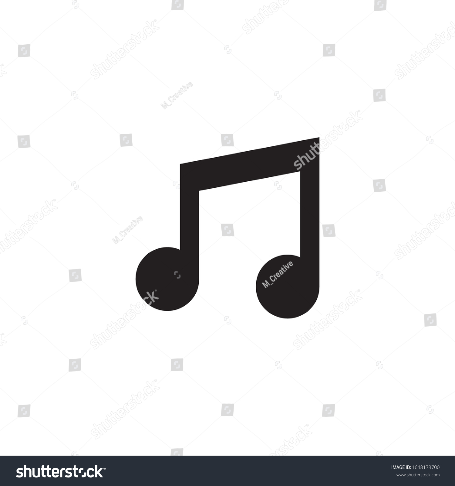 Melody Logo Template Vector Icon Design Stock Vector (Royalty Free ...