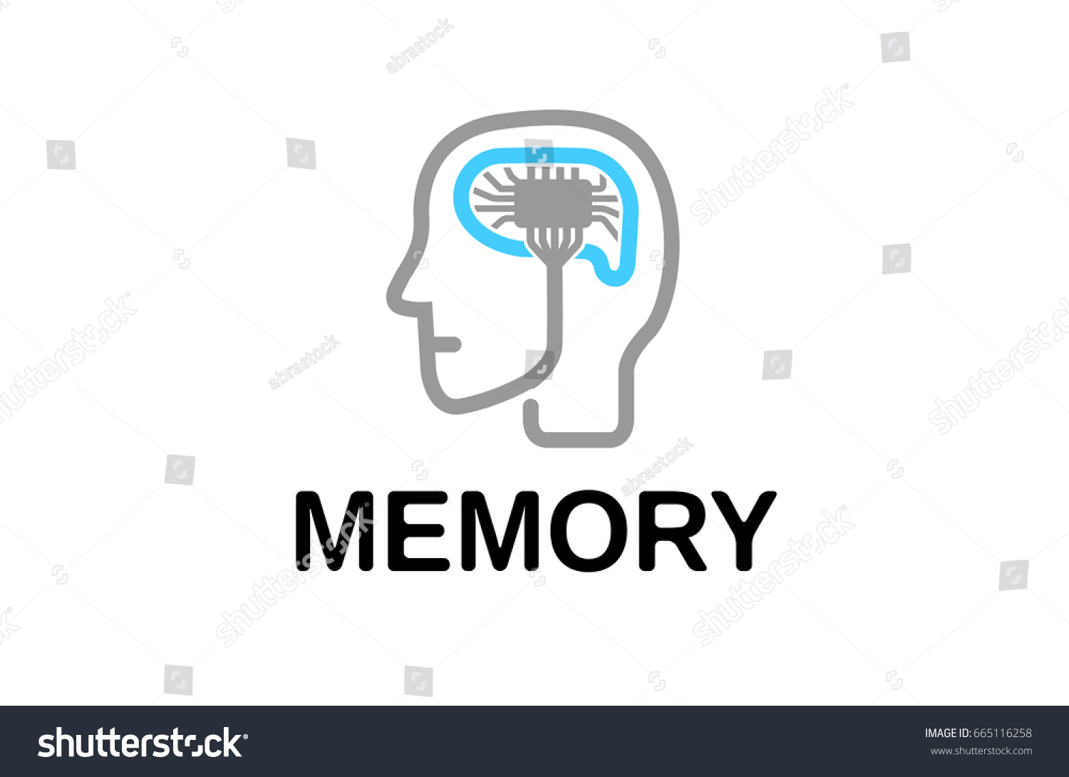 Memory Human Brain Logo Vector Symbol: เวกเตอร์สต็อก (ปลอดค่าลิขสิทธิ์ ...