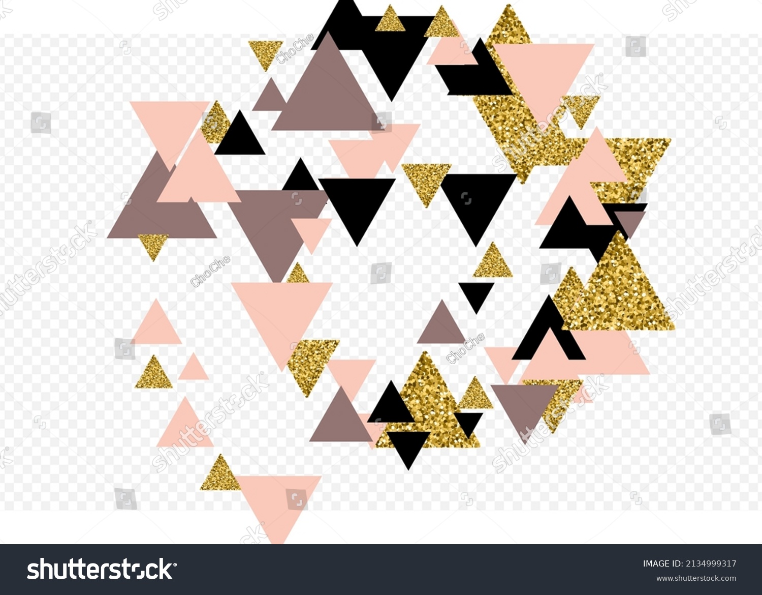 Memphis Mosaic Vector Transparent Background Bright Stock Vector ...