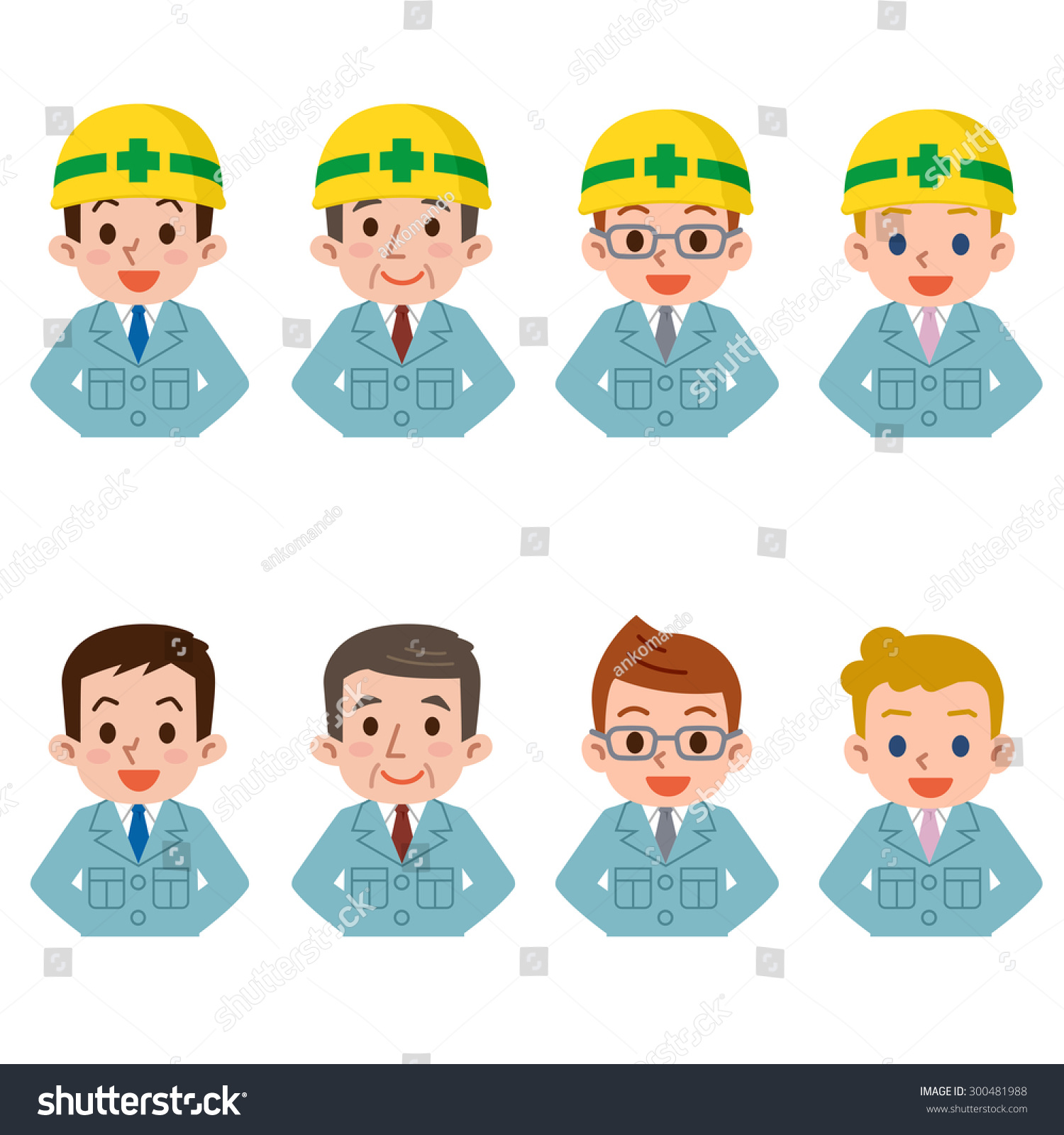 Men Work Clothes Stock Vector (Royalty Free) 300481988 | Shutterstock