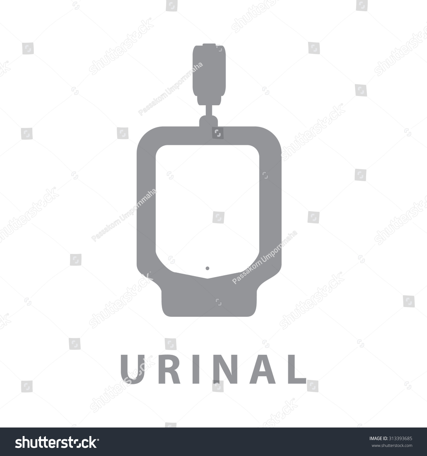 Mens Urinal Stock Vector (Royalty Free) 313393685 | Shutterstock