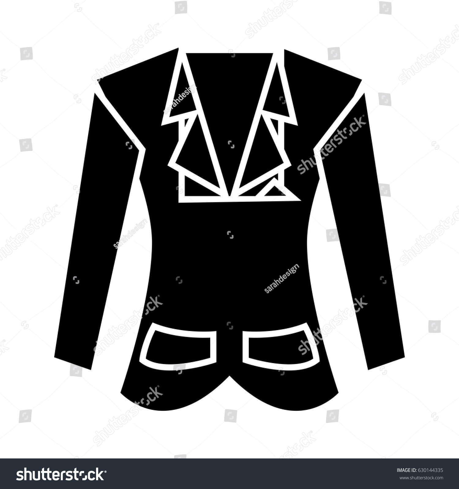 Men Suit Jacket Icon Stock Vector (Royalty Free) 630144335 | Shutterstock