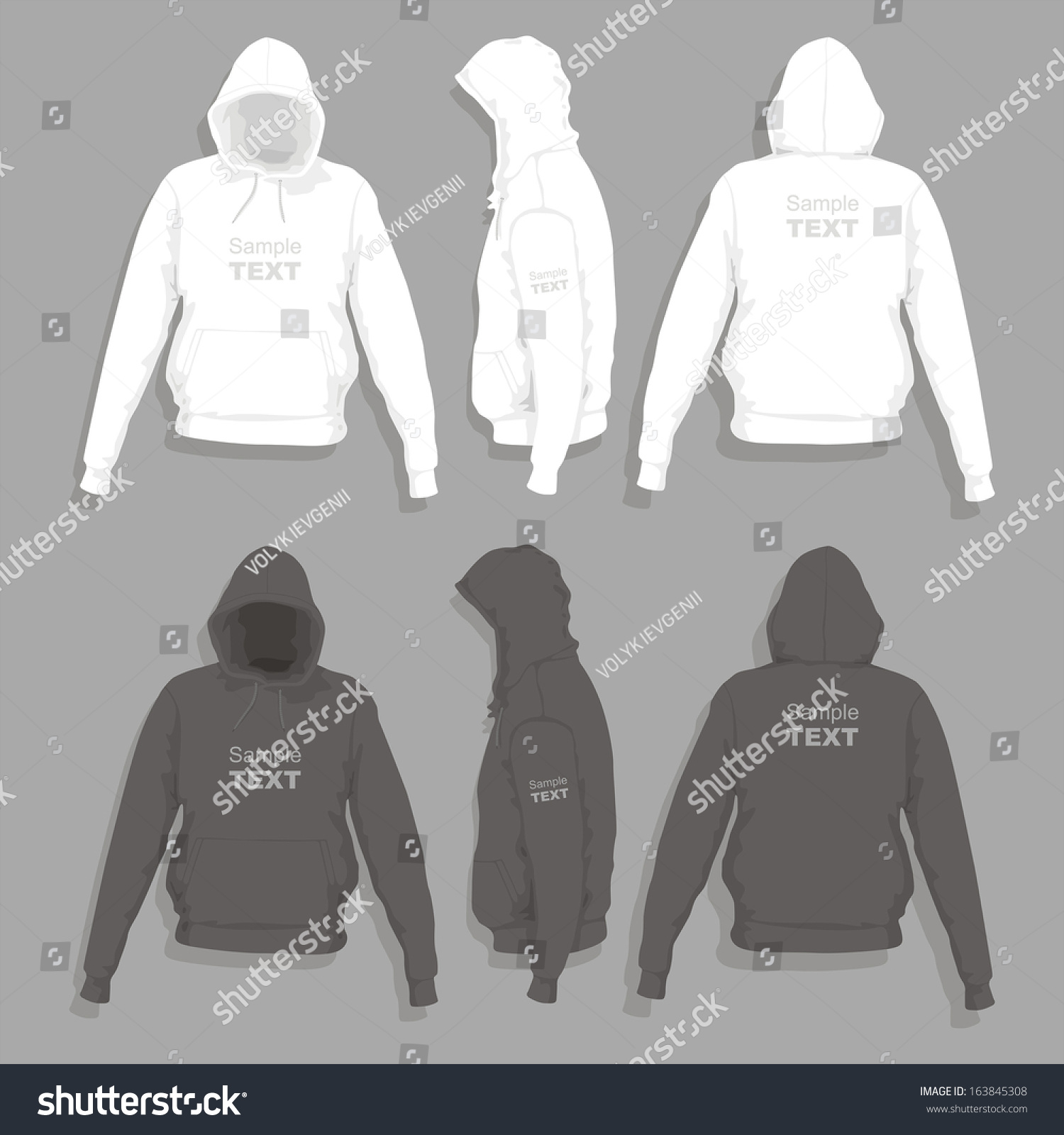 Men Sweater Design Template Stock Vector (Royalty Free) 163845308 ...
