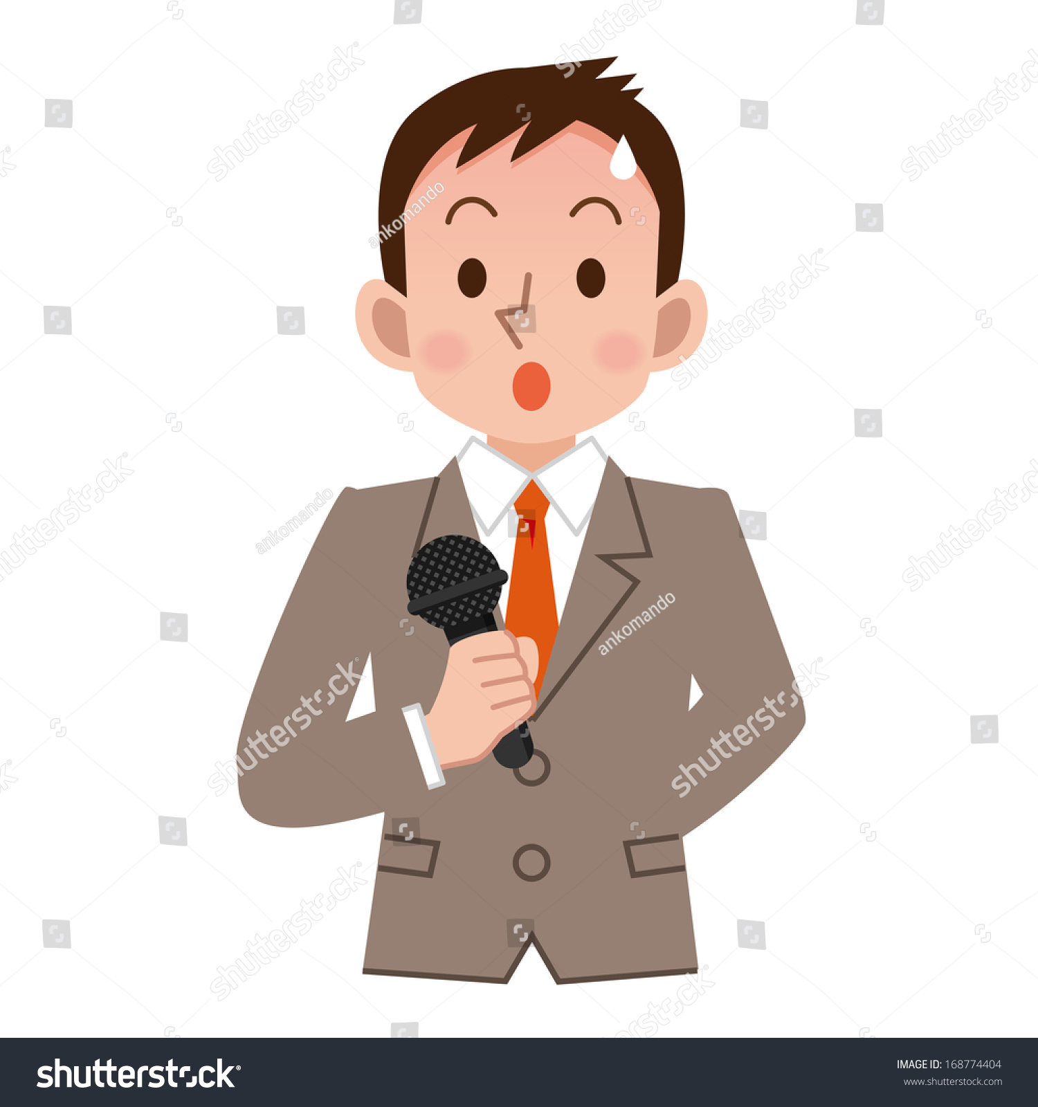 Men Tense Stock Vector (Royalty Free) 168774404