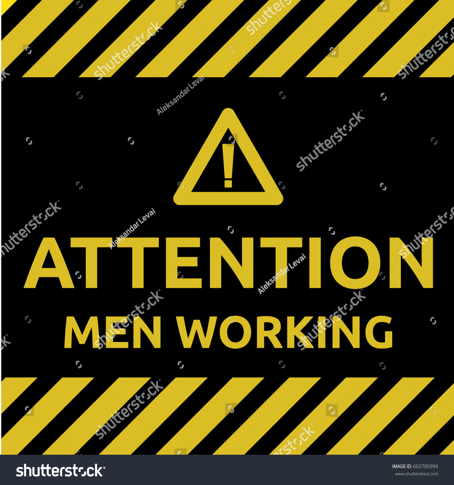 Men Working Sign Stock Vector (Royalty Free) 602785994 | Shutterstock