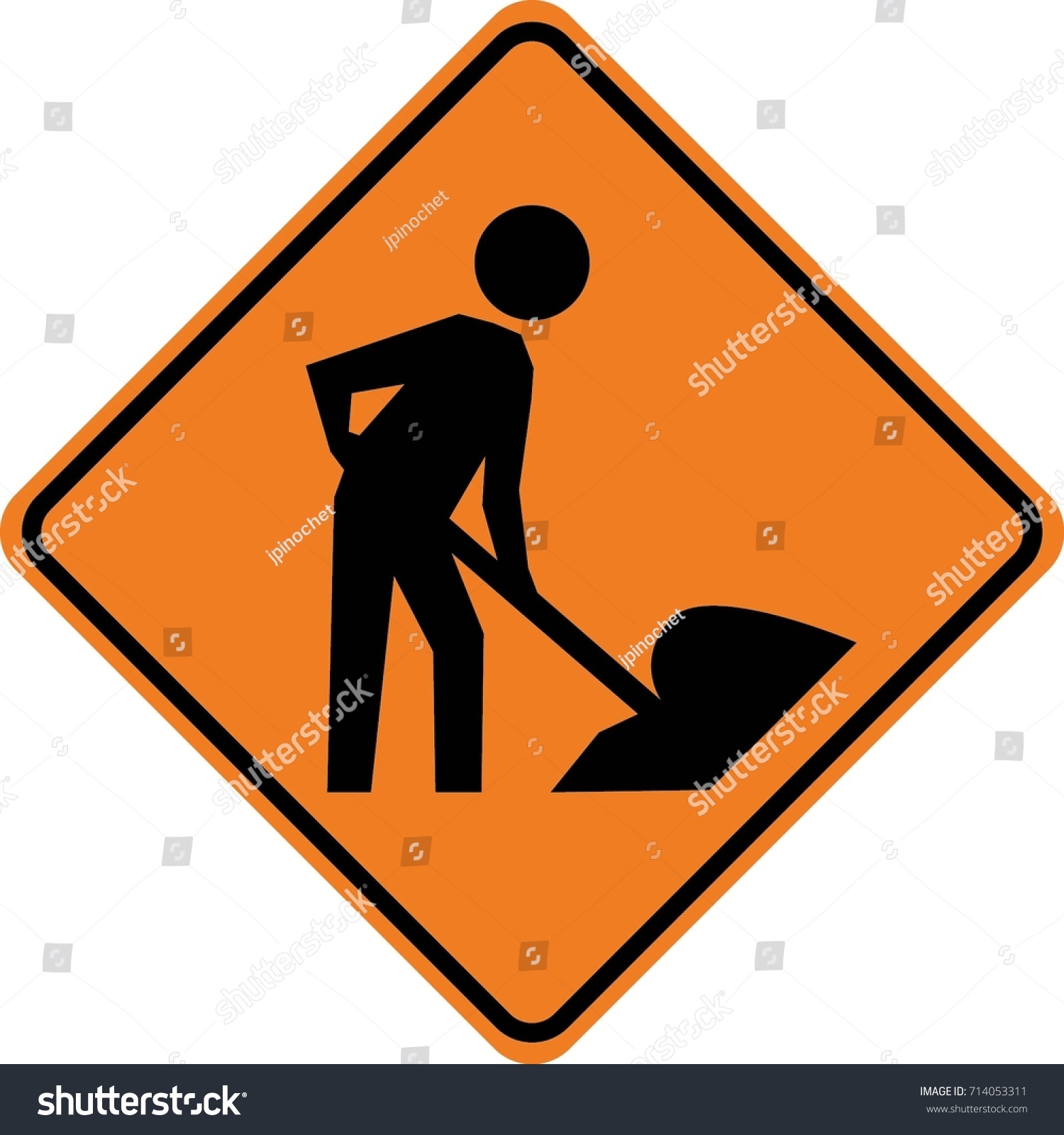 Men Working Sign Stock Vector (Royalty Free) 714053311 | Shutterstock