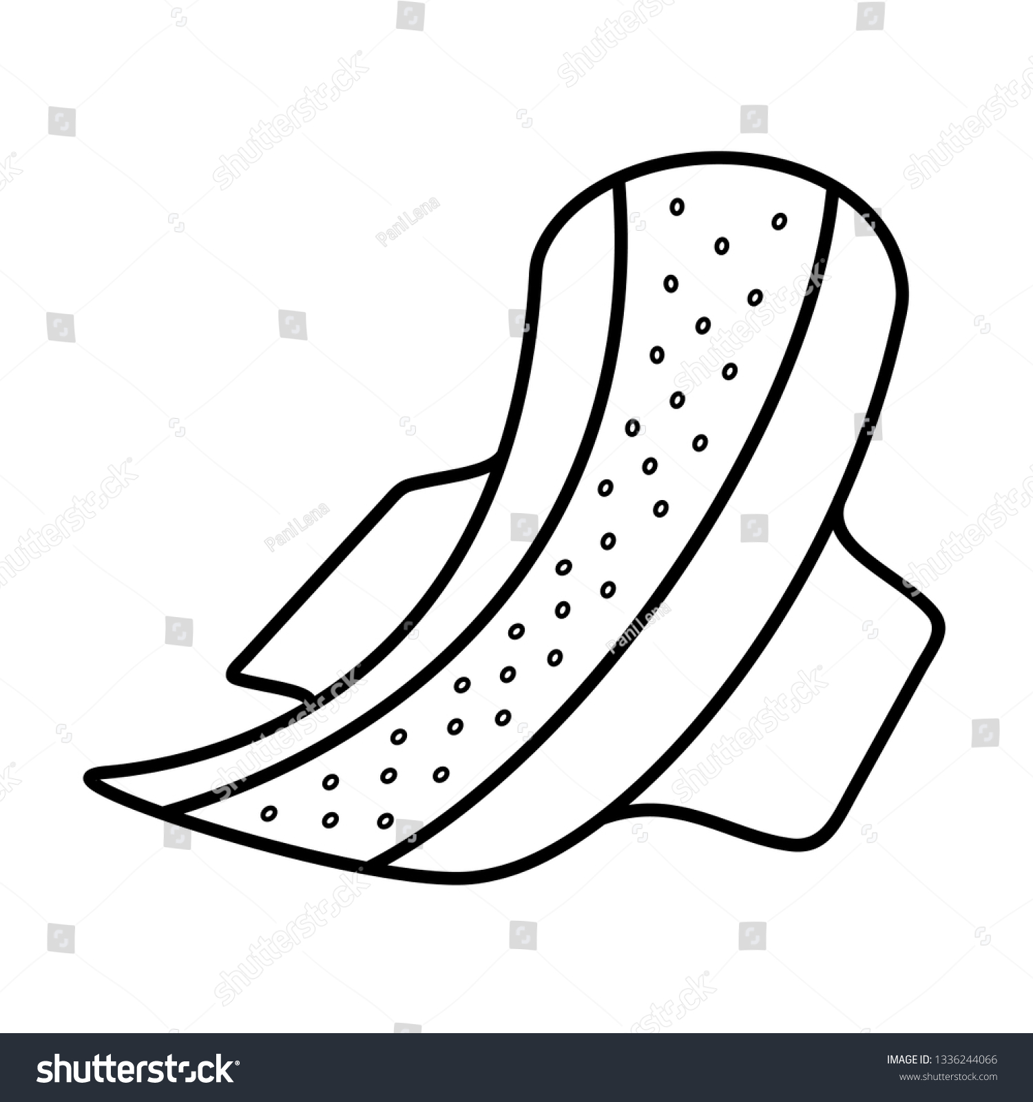 Menstrual Pad Icon Stock Vector (Royalty Free) 1336244066