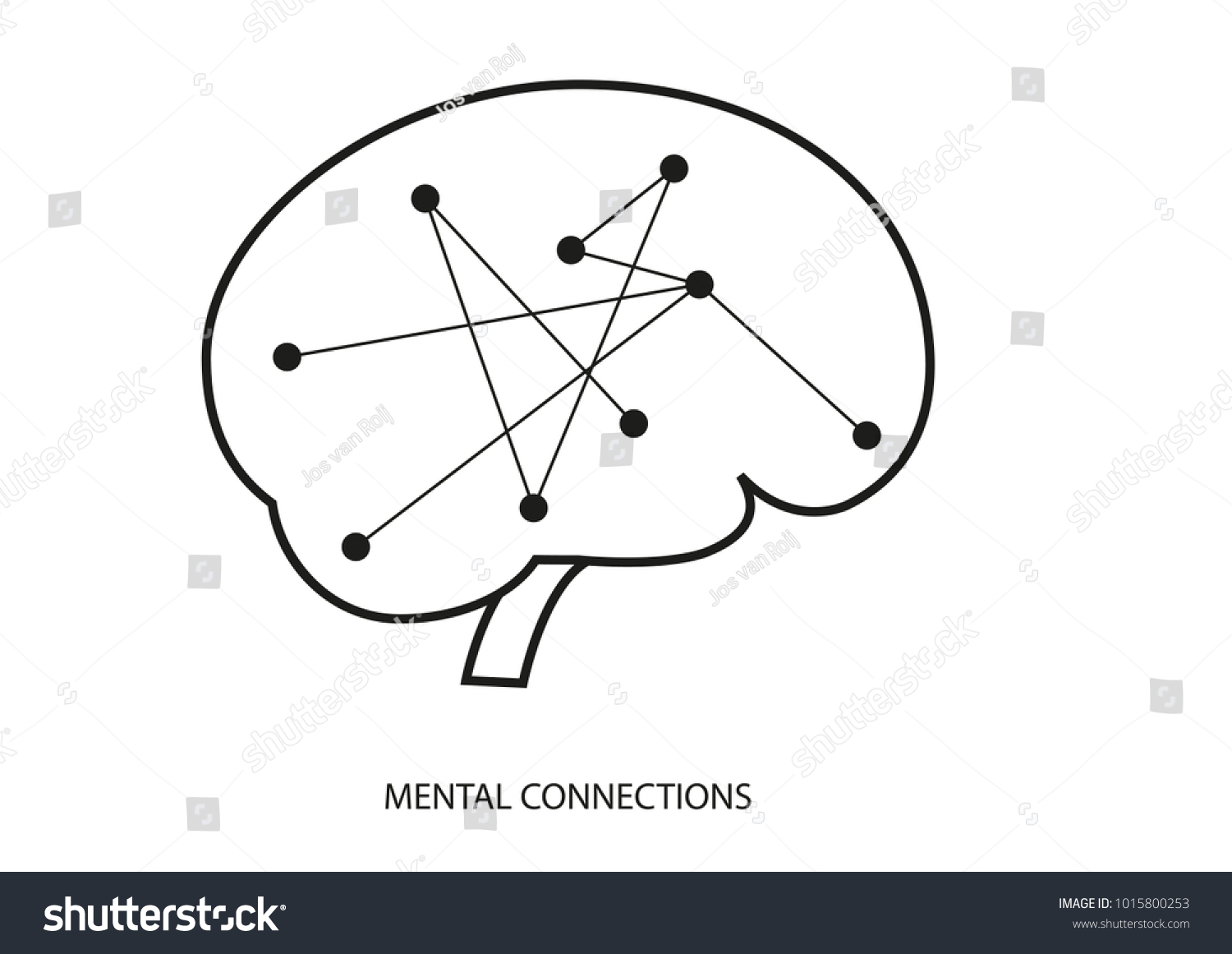 Mental Brain Connections Stock Vector (Royalty Free) 1015800253