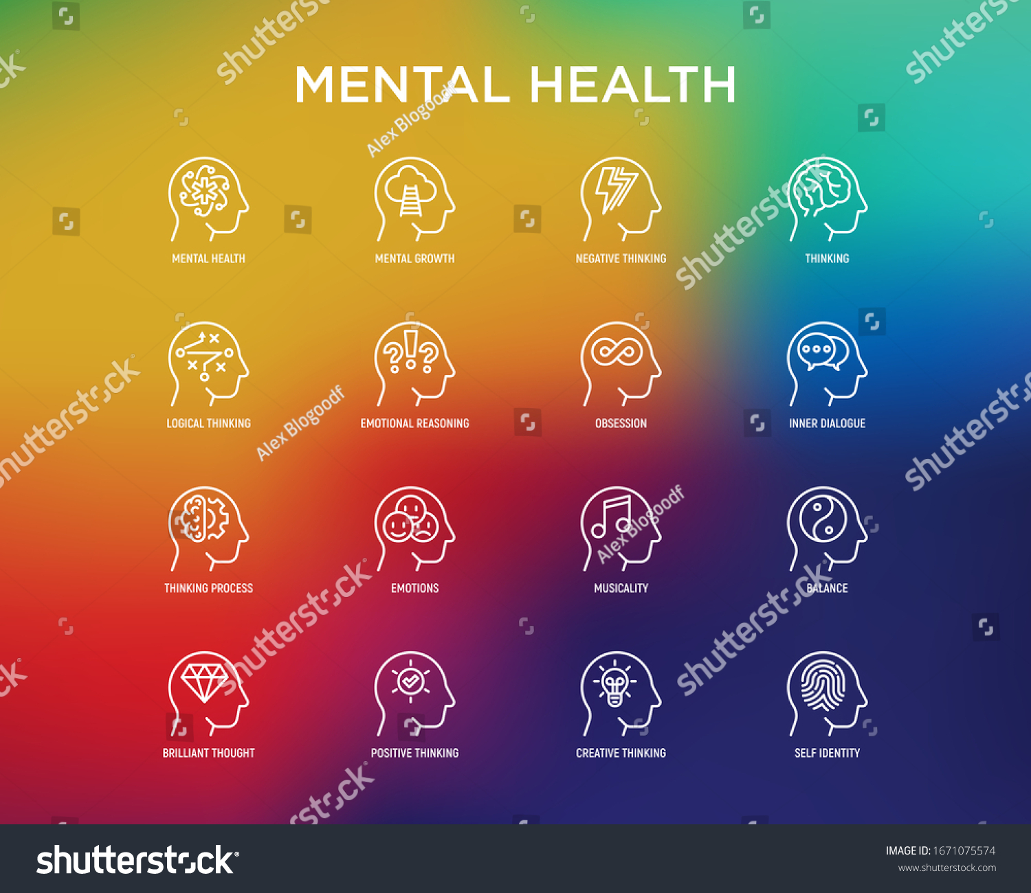 Mental Health Thin Line Icons Set Stock Vector (Royalty Free ... Mental Health Thin Line Icons Set Stock Vector (Royalty Free ...