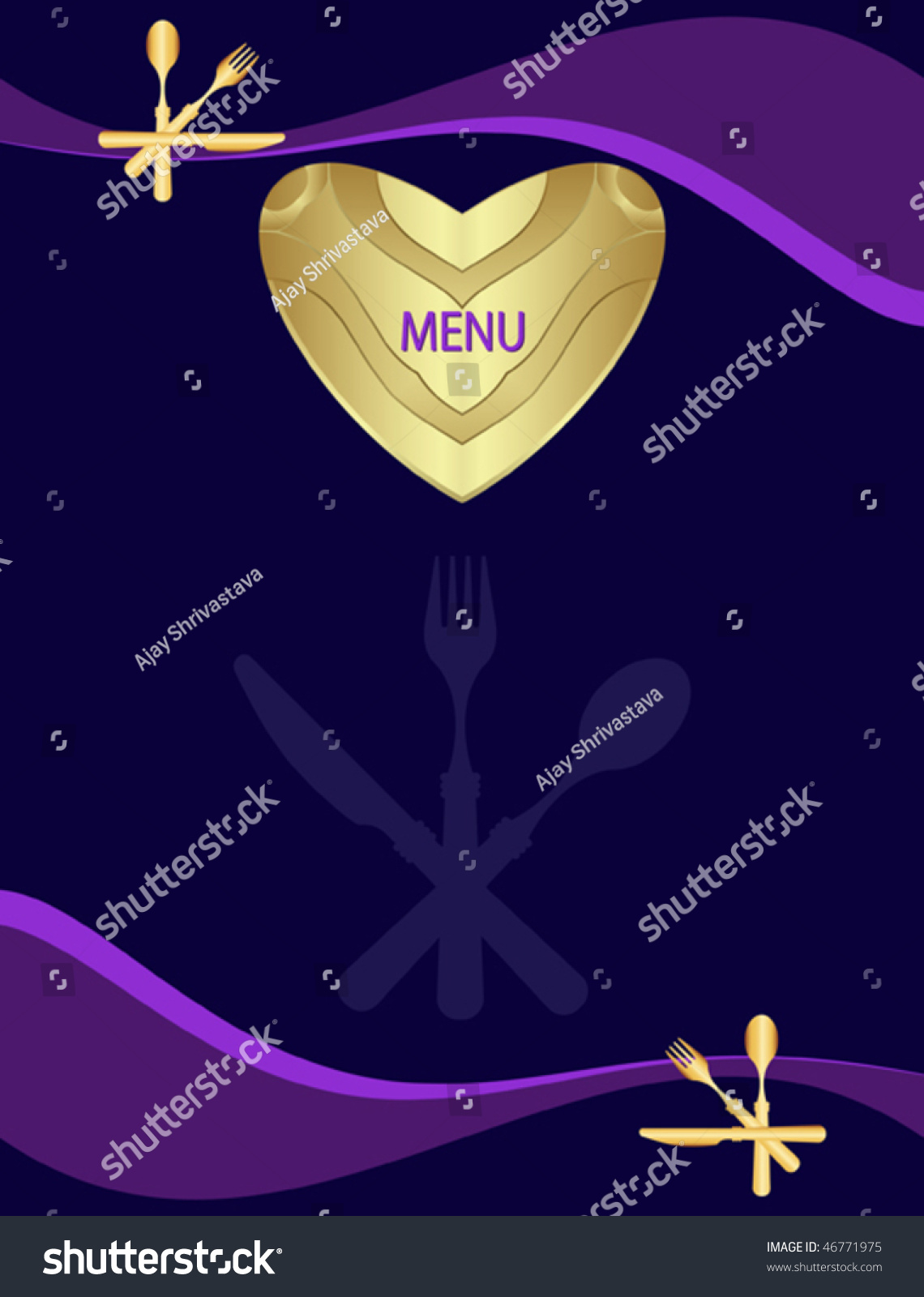 Menu Card Design Template Stock Vector (Royalty Free) 46771975 ...