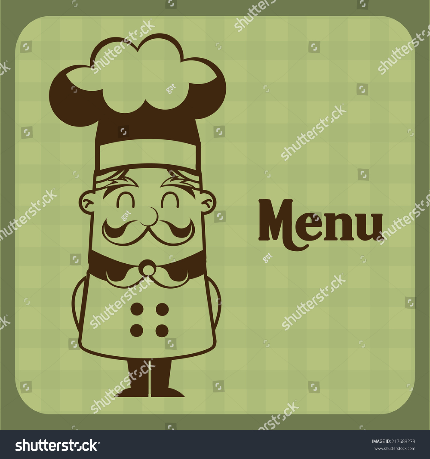 Menu Graphic Design Vector Illustration Stock Vector (Royalty Free ...