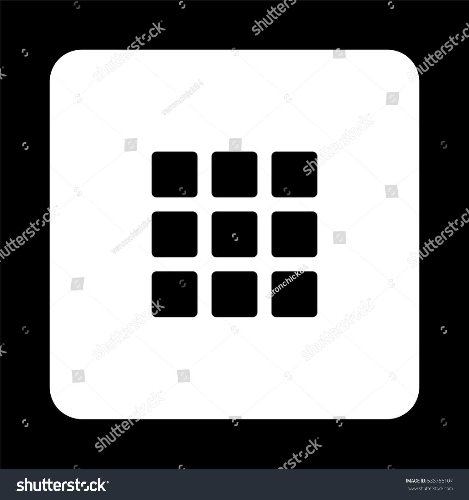 Menu Icon Black Vector Icon Stock Vector (Royalty Free) 538766107 ...