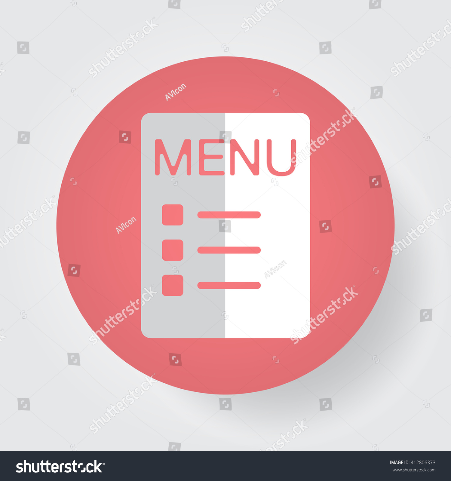 Menu Icon Vector Solid Illustration Pictogram Stock Vector (Royalty ...