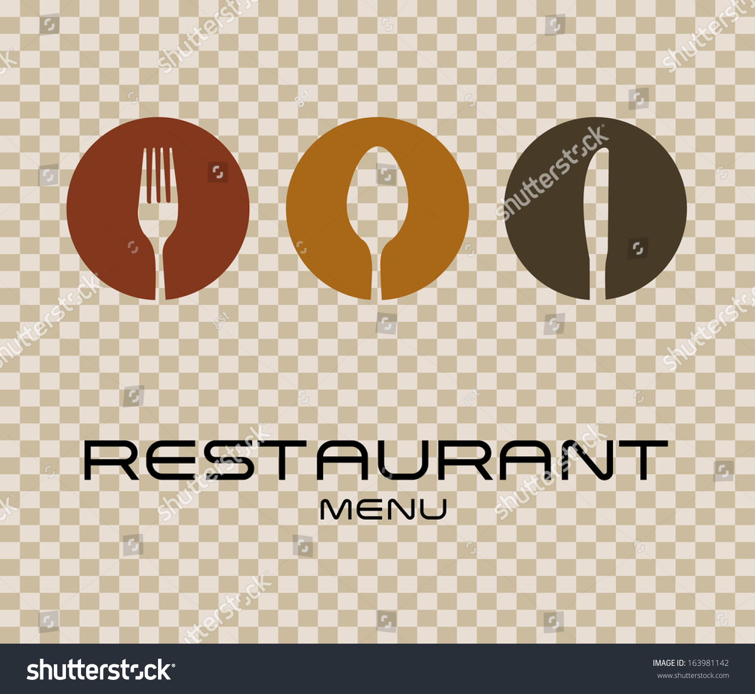 Menu Label Over Black Background Vector Stock Vector (Royalty Free ...