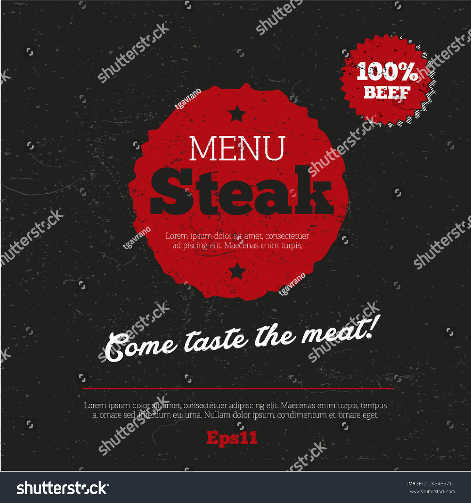 Menu Logo Design Background Restaurant Stock Vector (Royalty Free ...