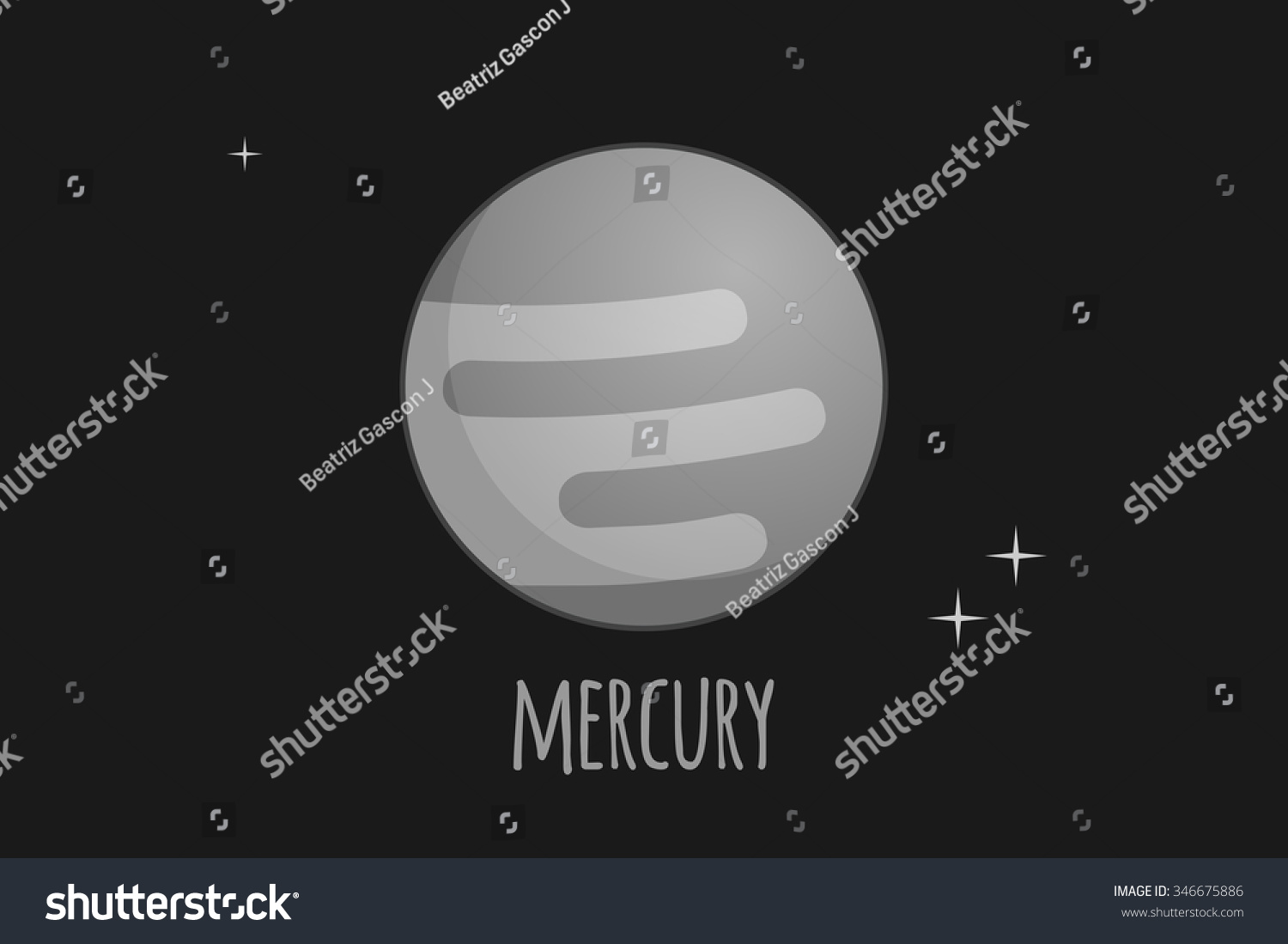 Mercury Vector Illustration Stock Vector (Royalty Free) 346675886 ...